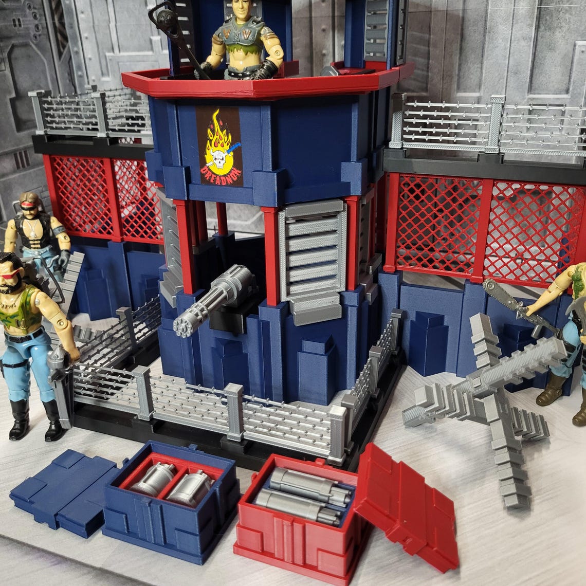 3D ARAH Outpost " Omega " Playset Model Kit Diorama Headquarters Bunker ...