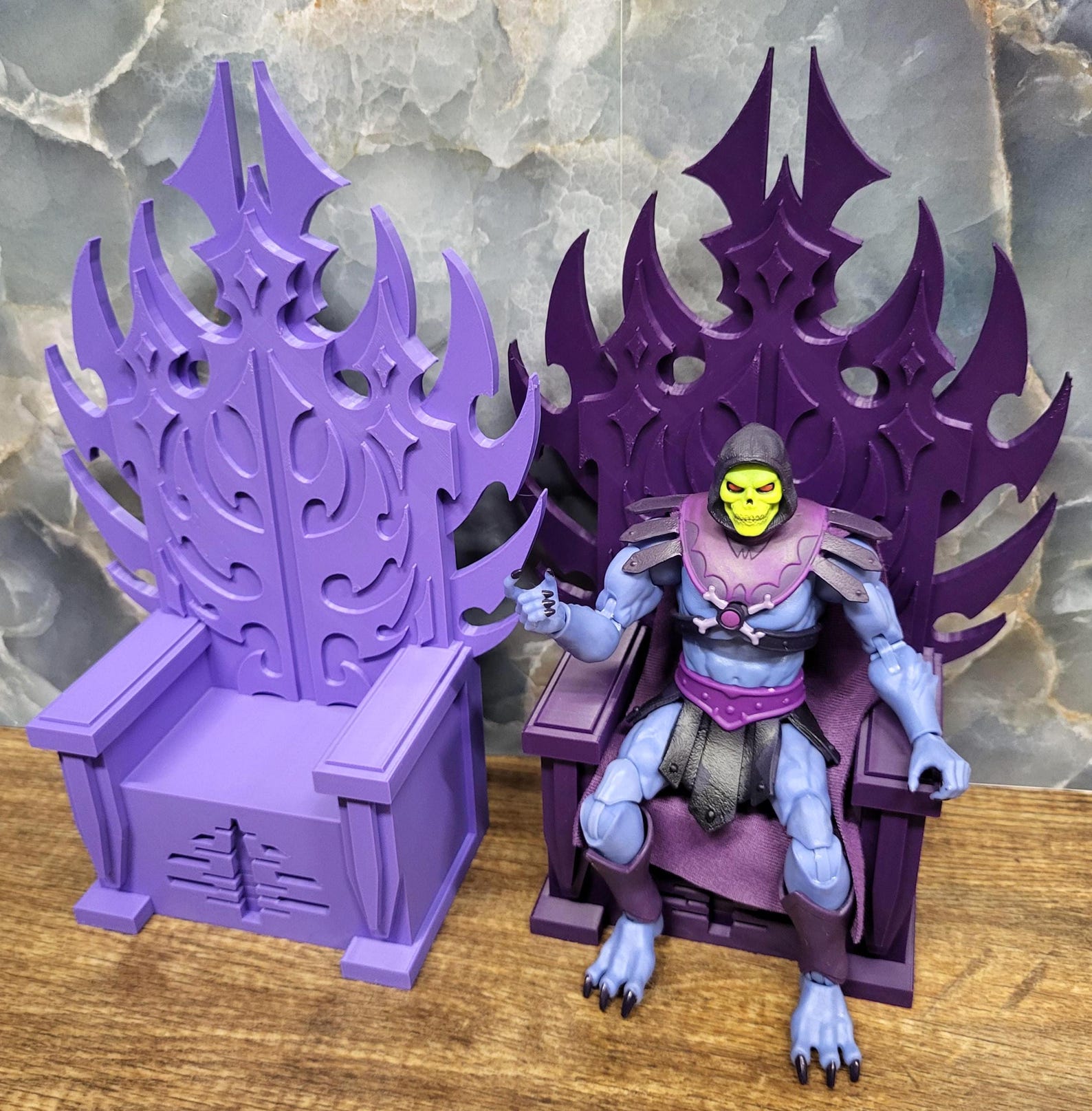 3D Throne ( Mythic Legion Motu Masterverse Size ) 1/12 Scale Fits Most ...