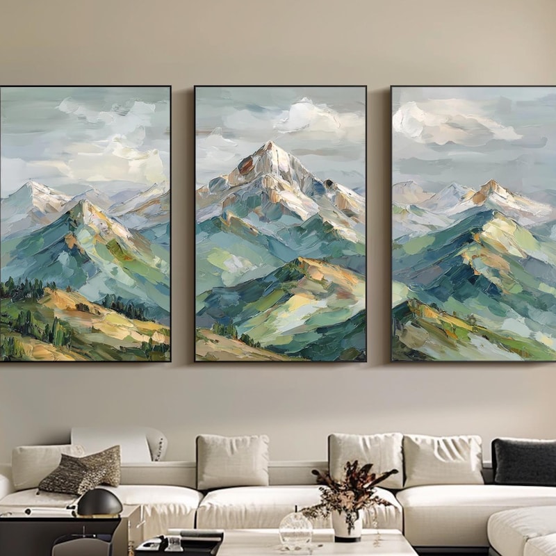 Three Panel Wall Art - Etsy