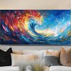 Landscape Oil Painting on Canvas Large Abstract Wall Art Living Room ...
