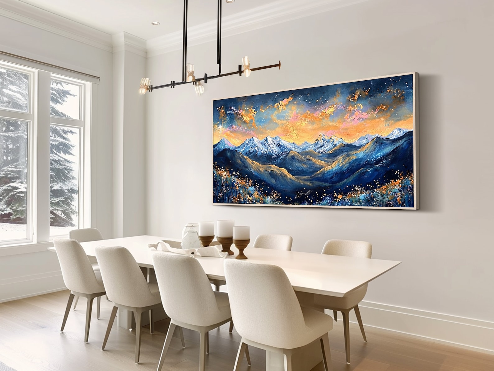 Extra Large Wall Art Brilliant Landscape Oil Painting on Canvas ...