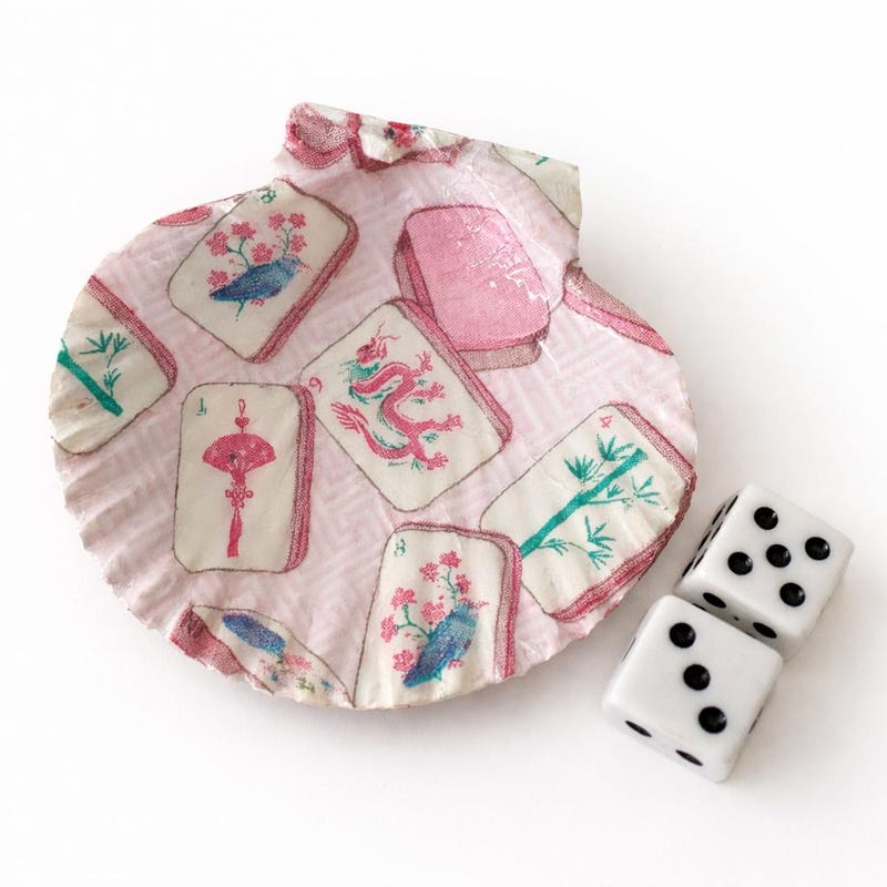 Mahjong Scallop Dish - Etsy