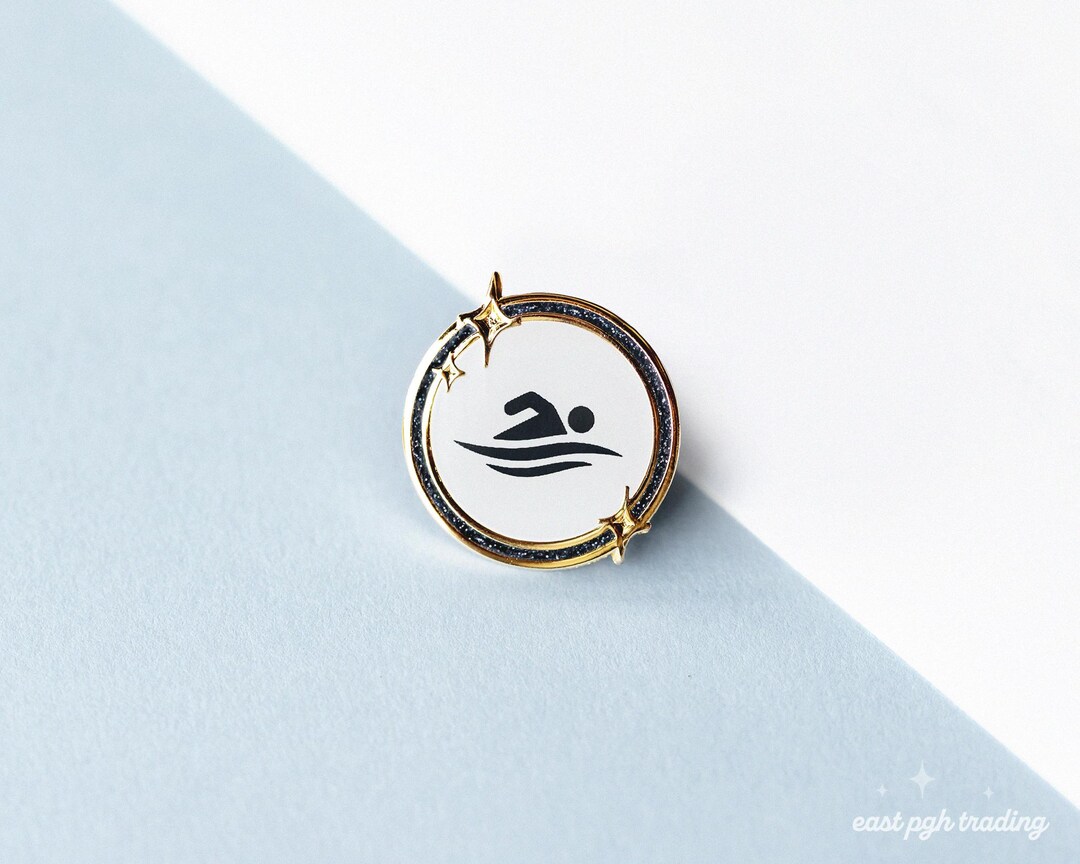 Swim Enamel Pin // Collectible Lapel Pin - Etsy