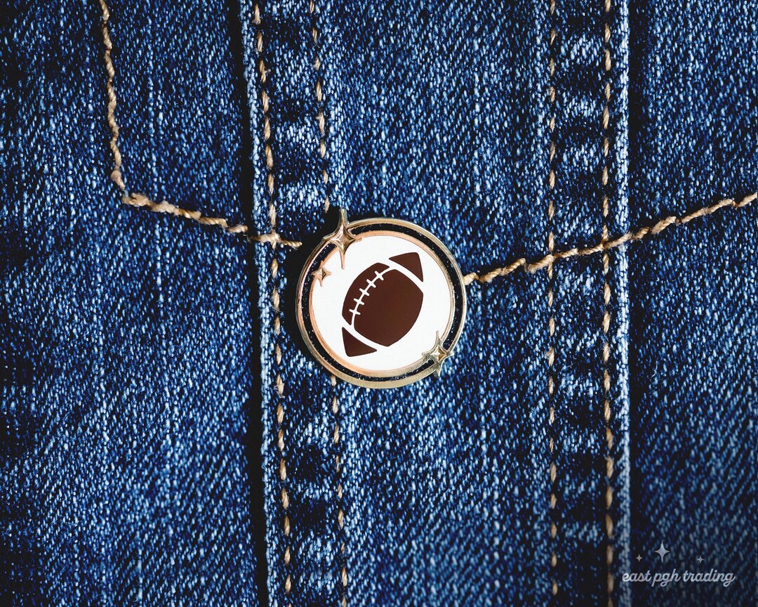 Football Enamel Pin // Collectible Lapel Pin - Etsy