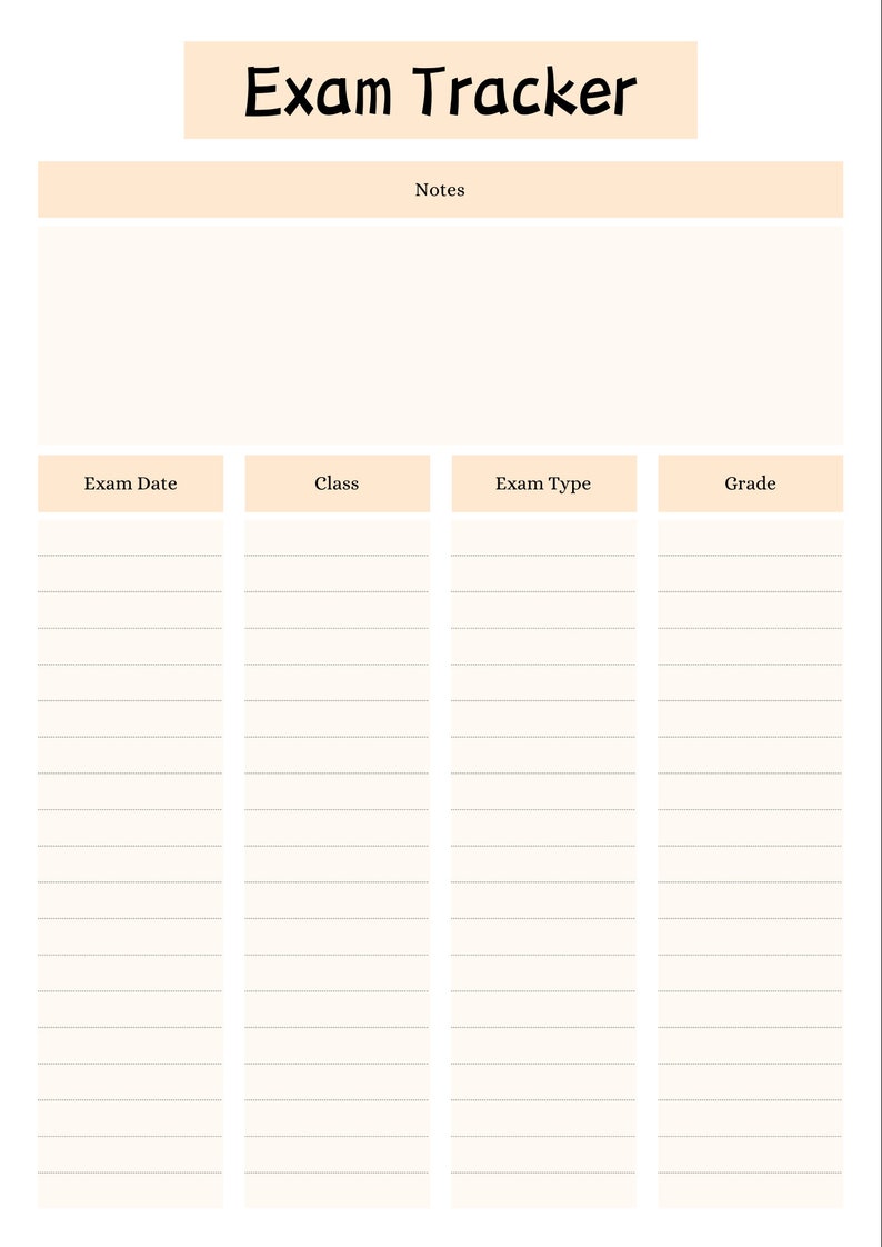 Student Planner Printables - Etsy