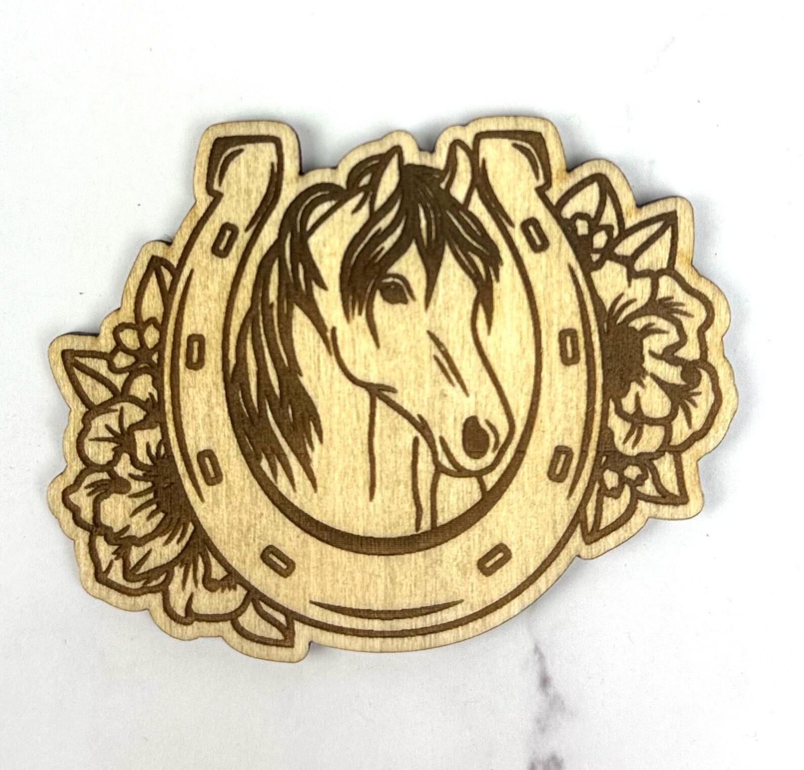 Wood Magnets - Laser Engraved Cowboy and Cowgirl Designs, Western ...