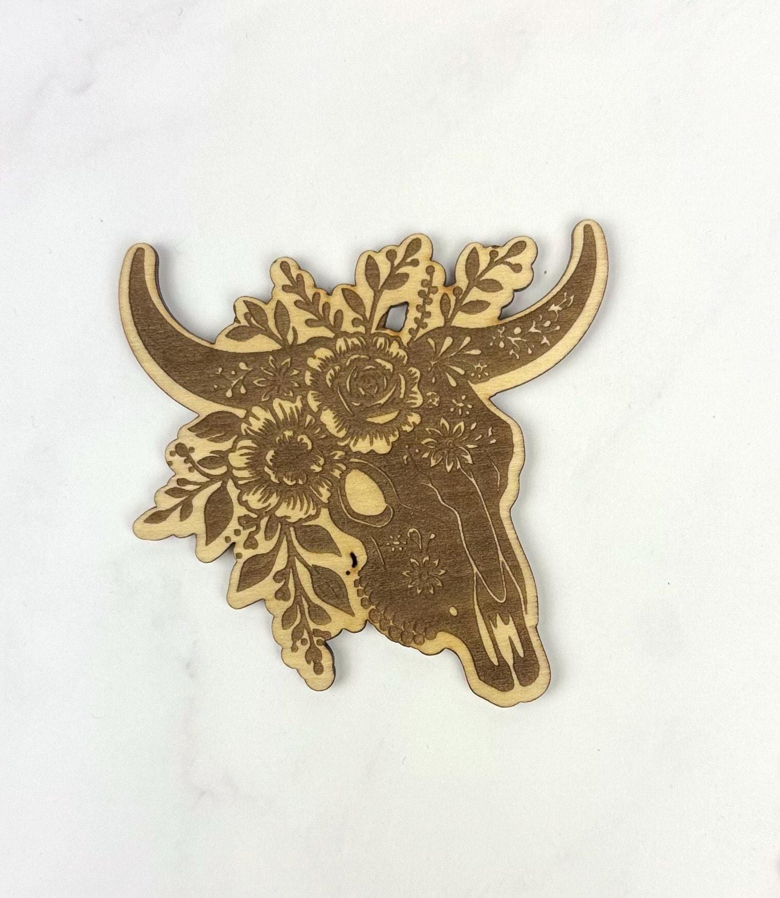 Wood Magnets - Laser Engraved Cowboy and Cowgirl Designs, Western ...