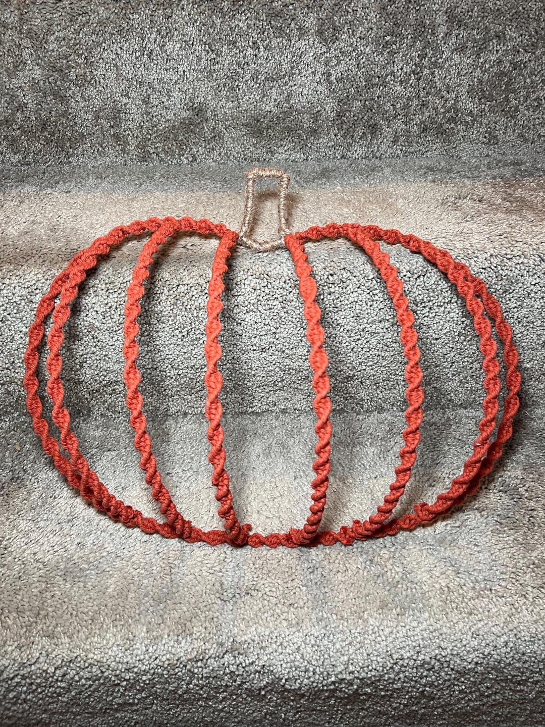 Pumpkin Wreath Macrame Pumpkin - Etsy