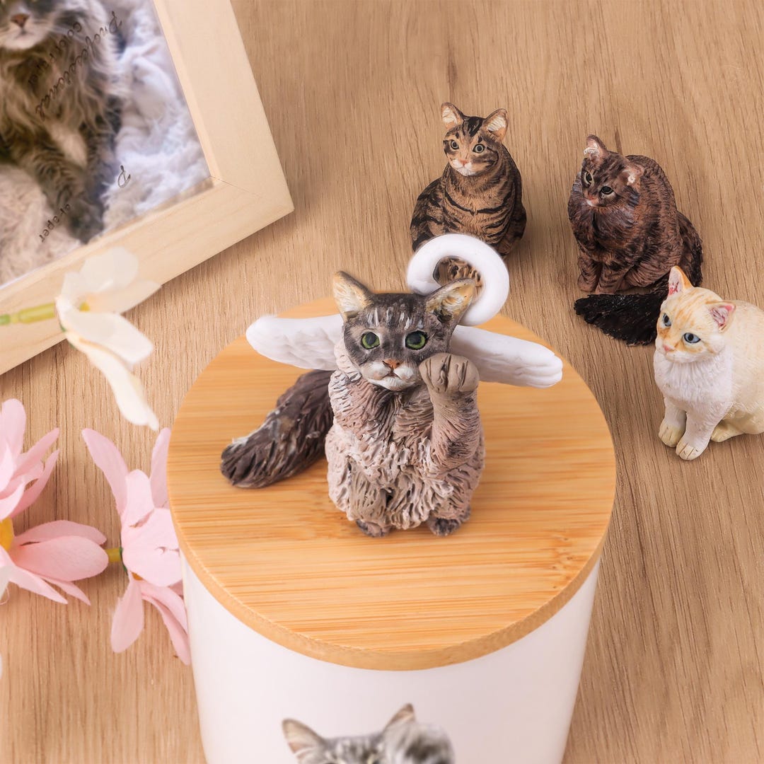 Personalized Cat Memorial Sculpture: Polymer Clay Pet Loss Gift - Etsy