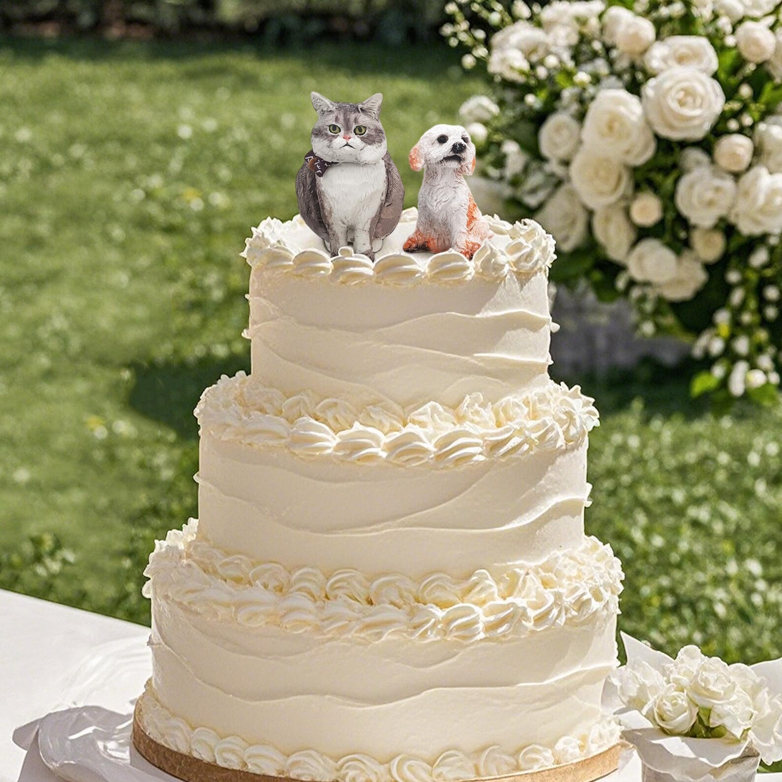 Custom Dog Wedding Cake Toppers Wedding Cake Toppers Pet Birthday Cat ...
