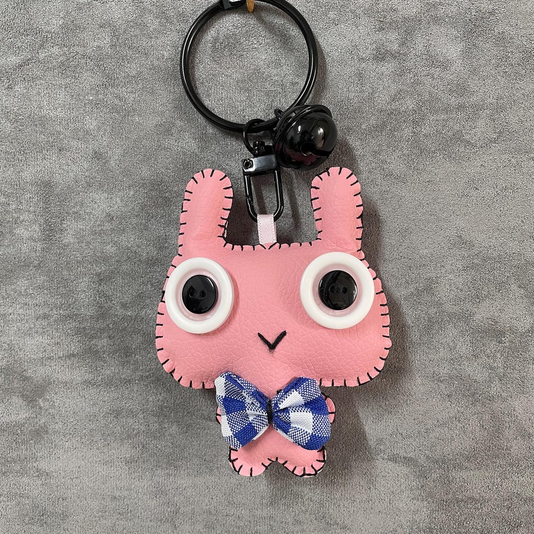 Leather Handmade Weird Creatures Charms-cute Keychain,bag Charm ...