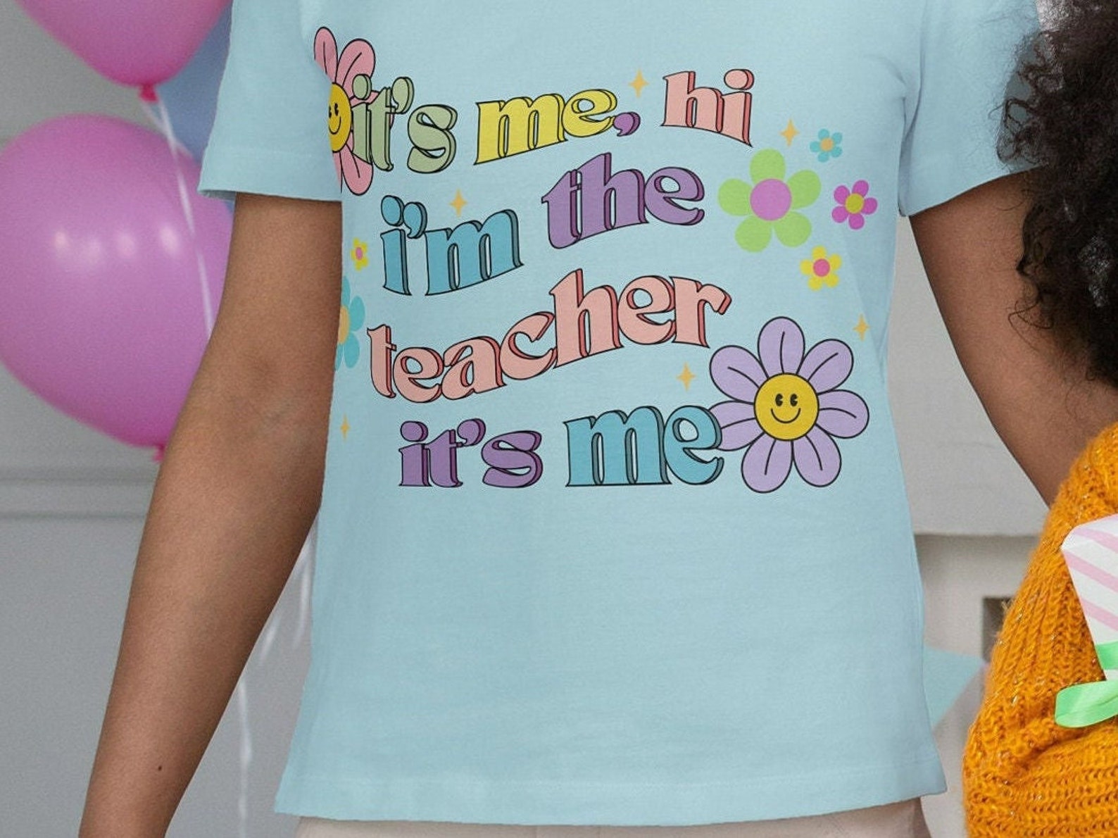 Hi Teacher PNG, It's Me Teacher PNG, I Am the Teacher Png, Teacher Gift ...