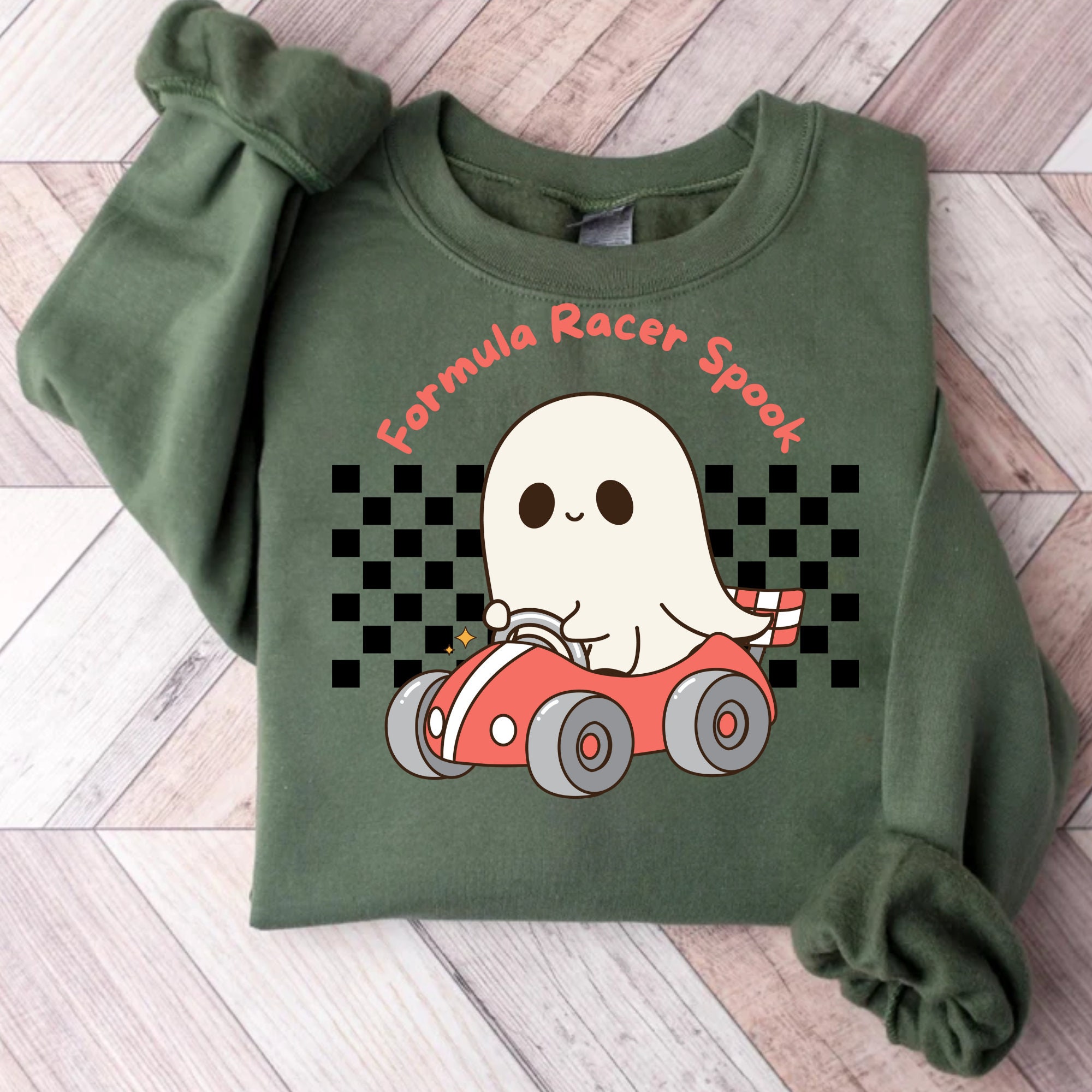 Cute Ghost PNG, Car Racer Ghost Png, Cute Halloween Ghost Png,formula ...