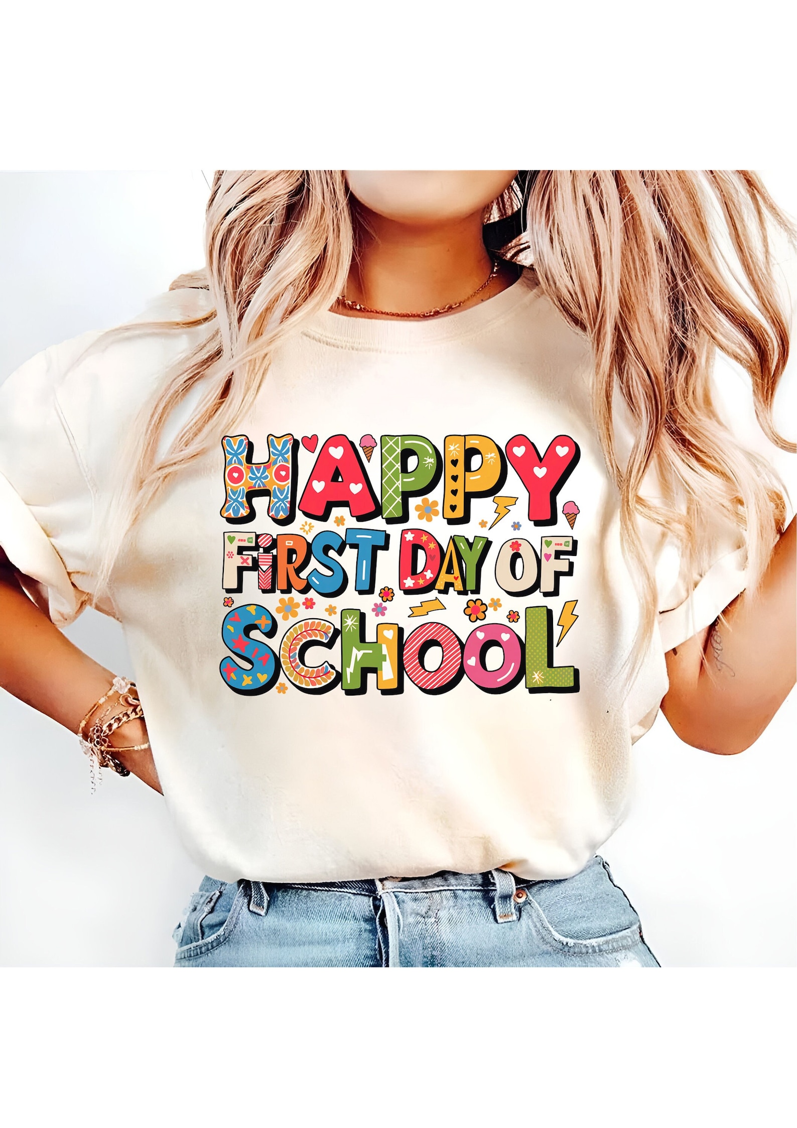 Happy First Day School Png, Back to School Png, Retro Back to School ...