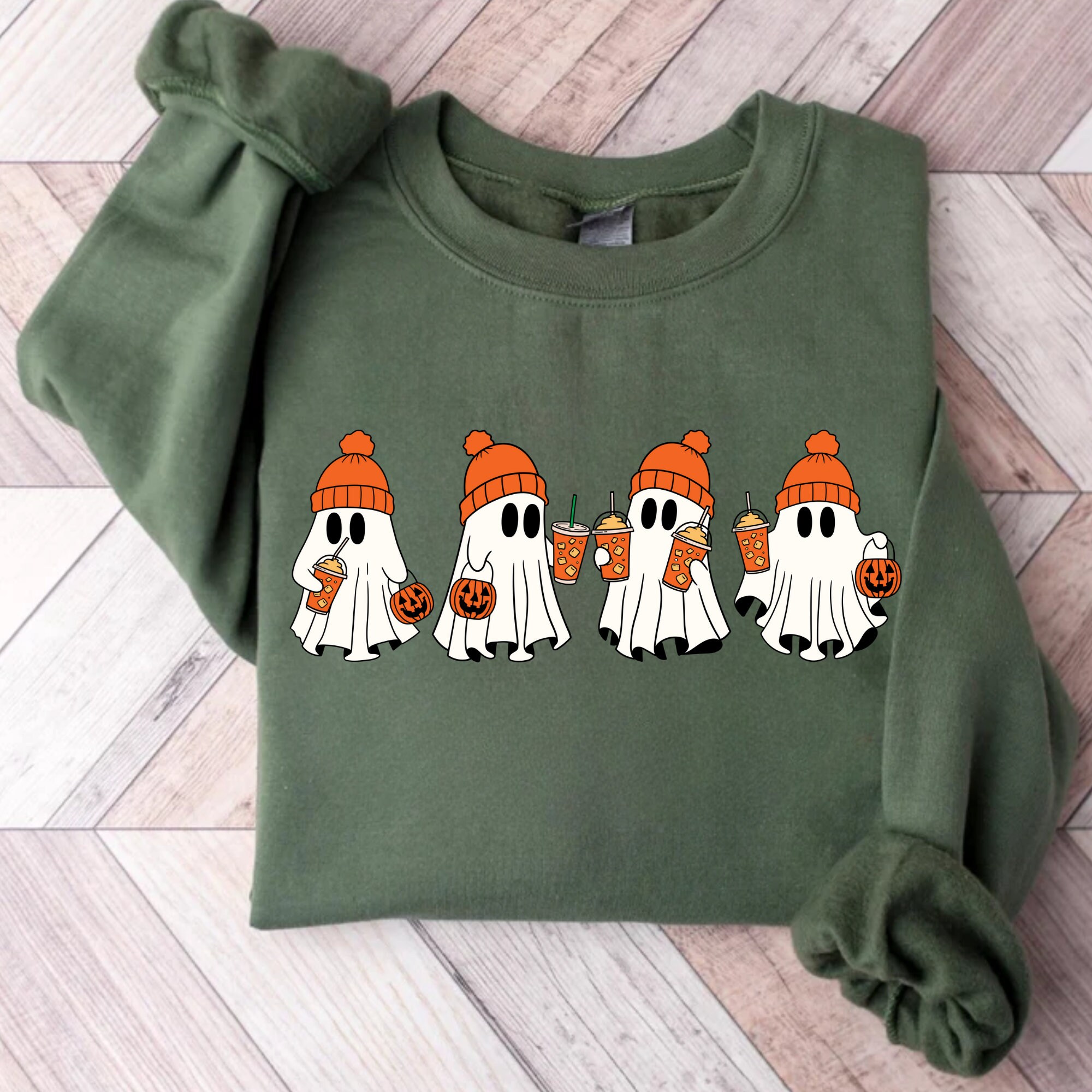 Cute Ghost With Coffee Png, Halloween Ghost Png, Bougee Ghost Png ...