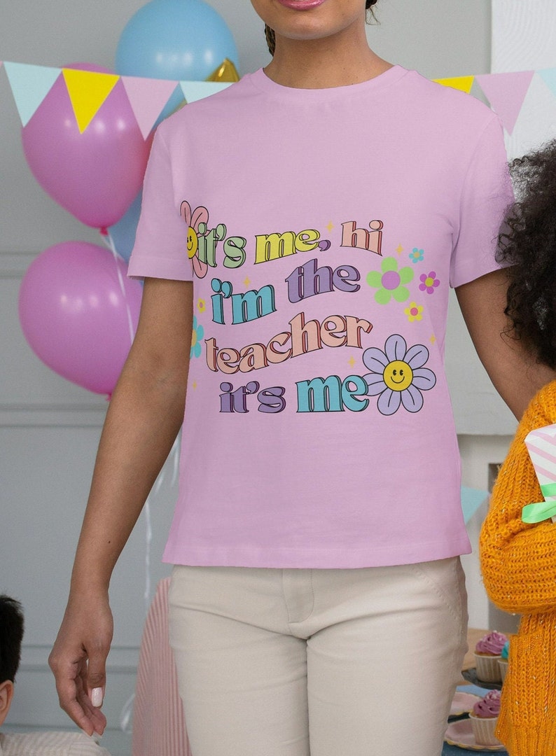 Hi Teacher PNG, It's Me Teacher PNG, I Am the Teacher Png, Teacher Gift ...