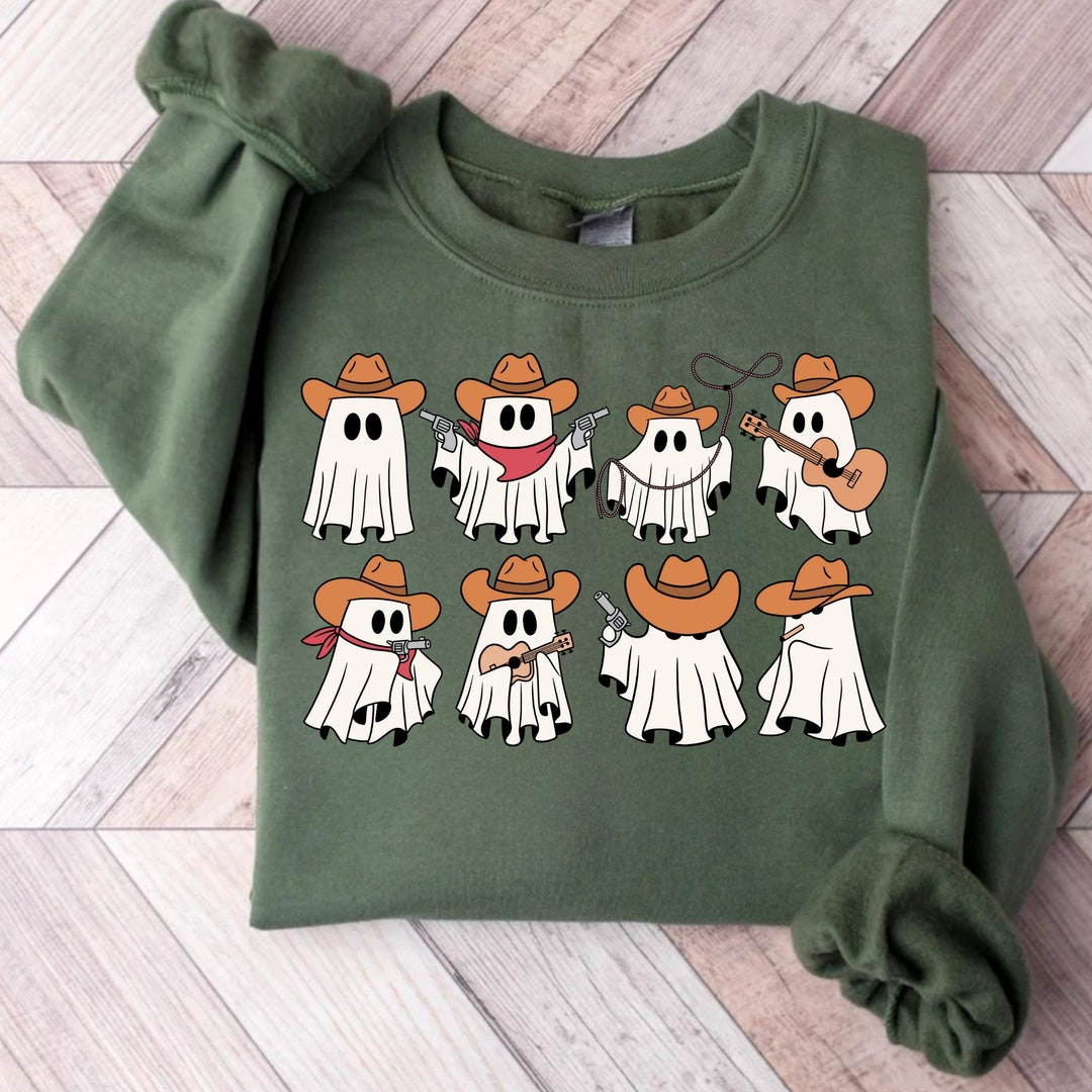 Cowboy Ghosts Png, Halloween Cowgirl Ghosts Png,howdy Halloween Shirt ...