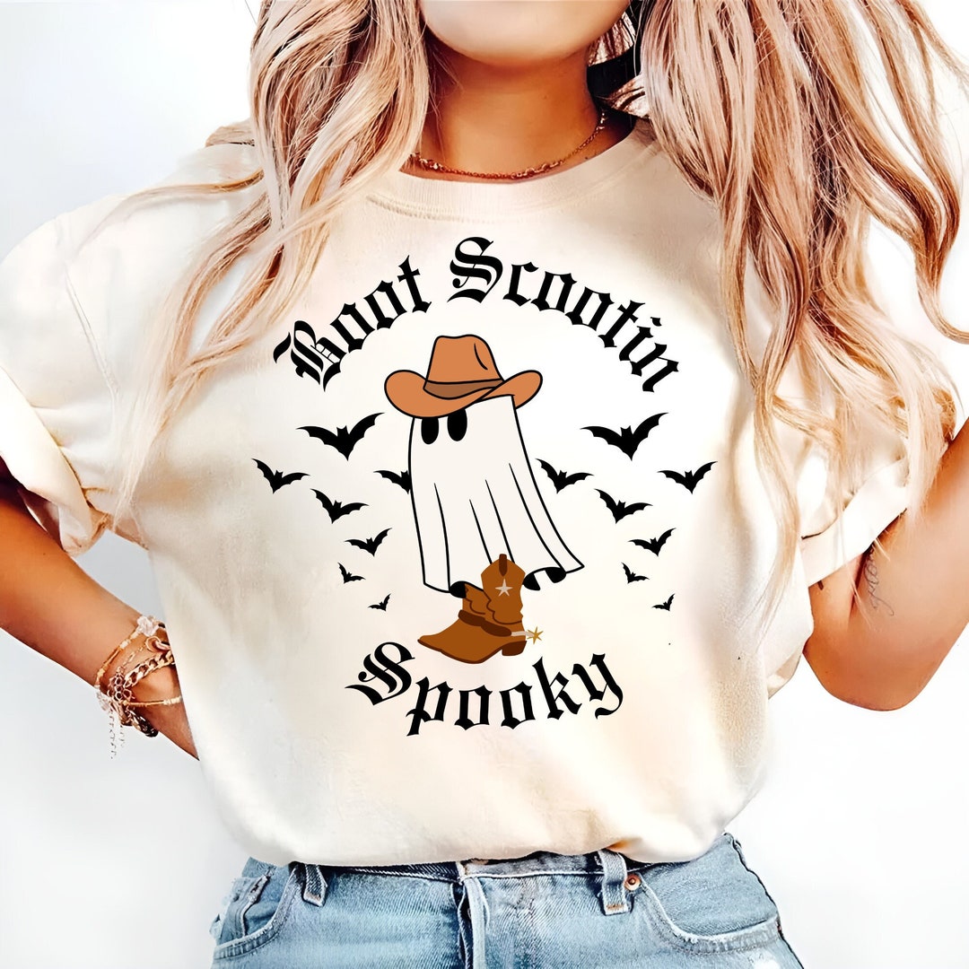 Boot Scootin Spooky PNG, Cute Ghost Png, Cute Halloween Ghost Png ...