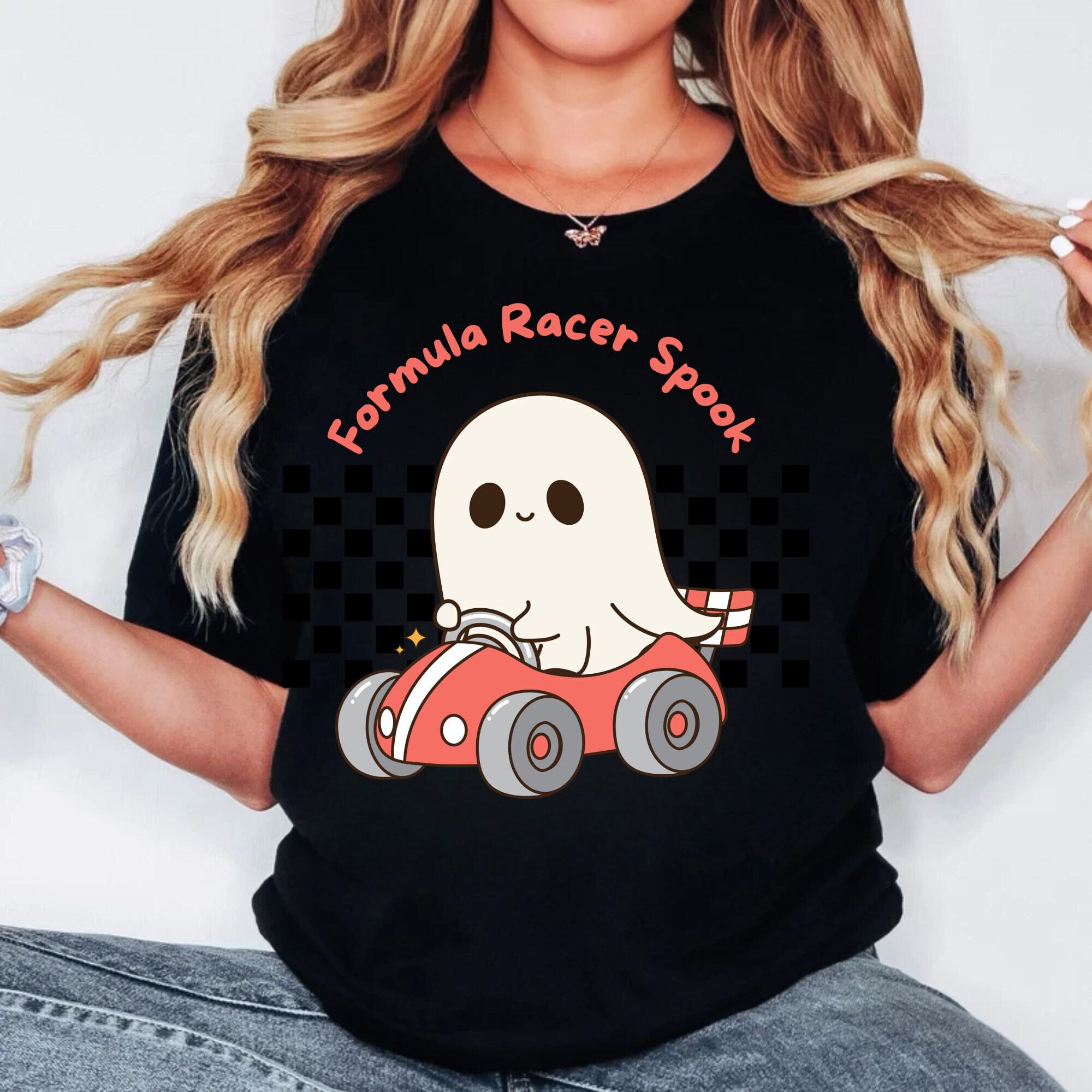 Cute Ghost PNG, Car Racer Ghost Png, Cute Halloween Ghost Png,formula ...