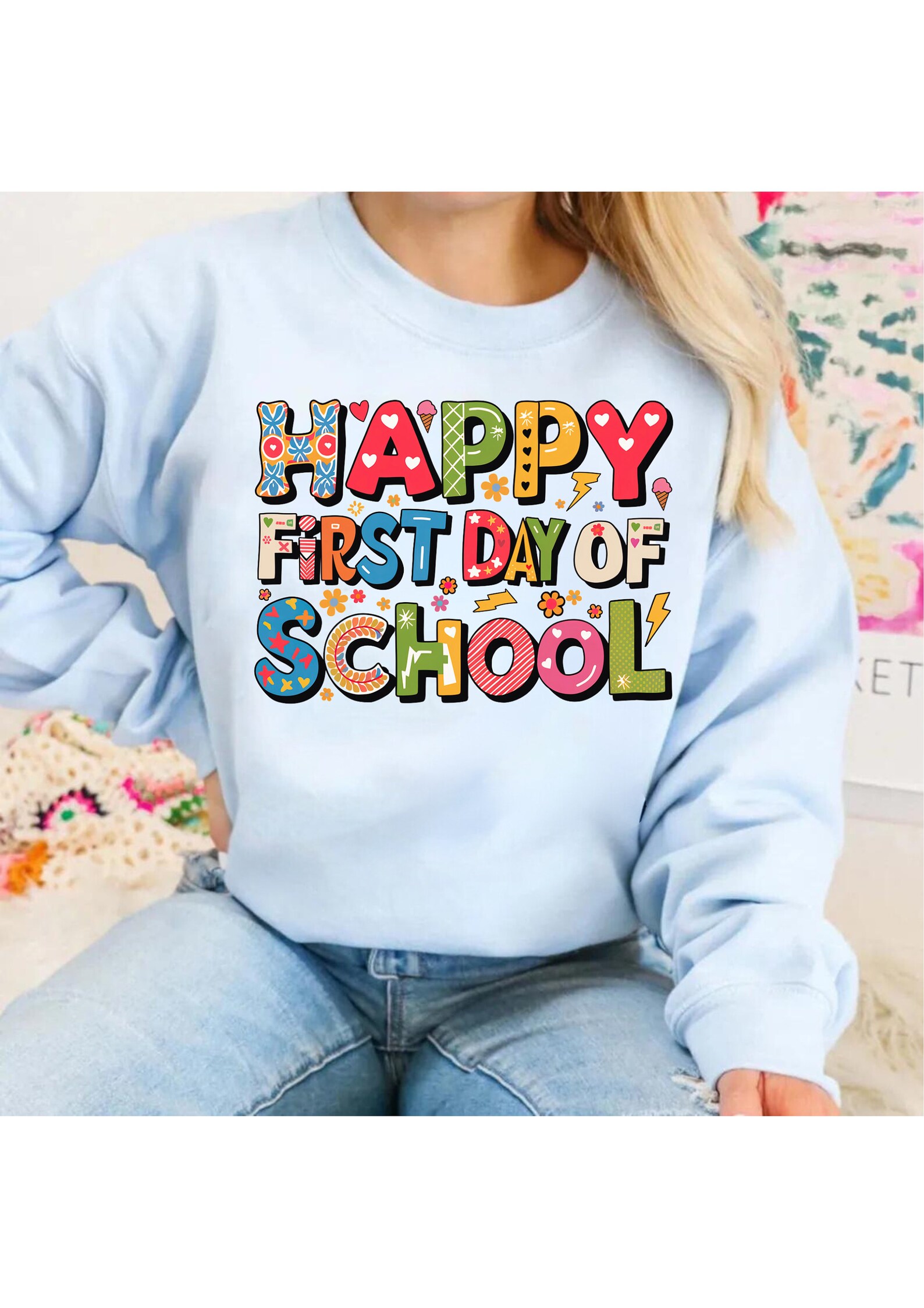 Happy First Day School Png, Back to School Png, Retro Back to School ...