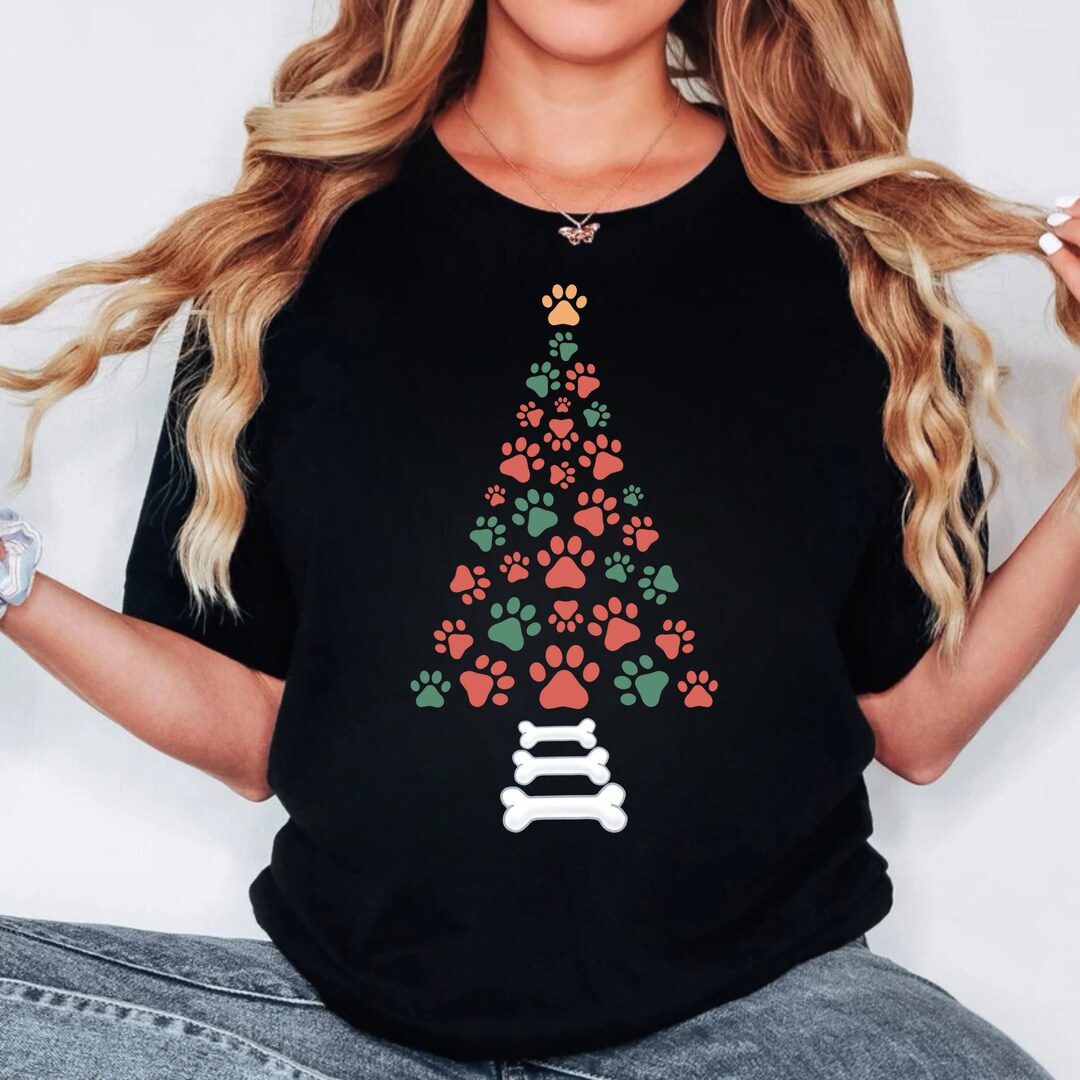 Paw Print Christmas Tree PNG, Dog Paw Tree PNG, Dog Christmas Png ...