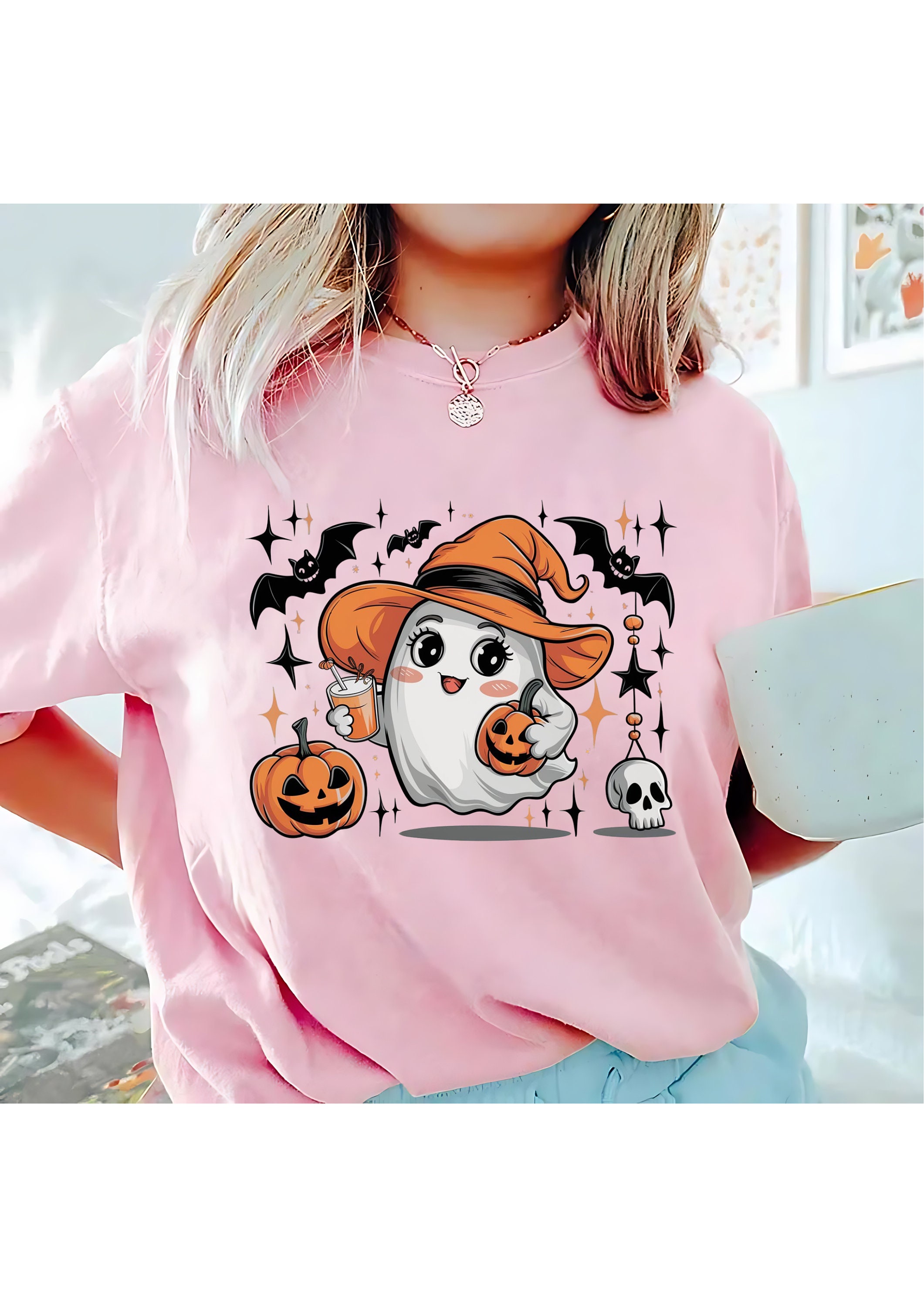 Spooky Season Png, Halloween Png, Cute Ghost Png, Coffee Png, Bougie ...