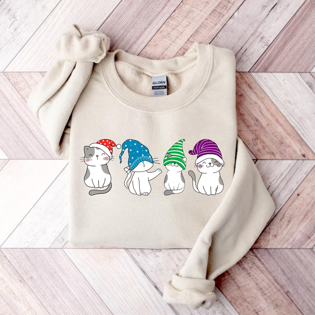 Christmas Cats Png, Cute Cats Png,cat Lover Christmas,meowy Christmas ...