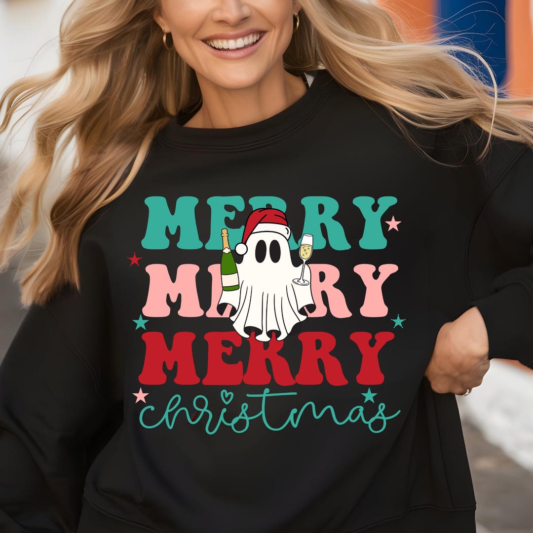 Merry Christmas Ghost Png, Cute Christmas Ghosts Png, Funny Xmas Png ...