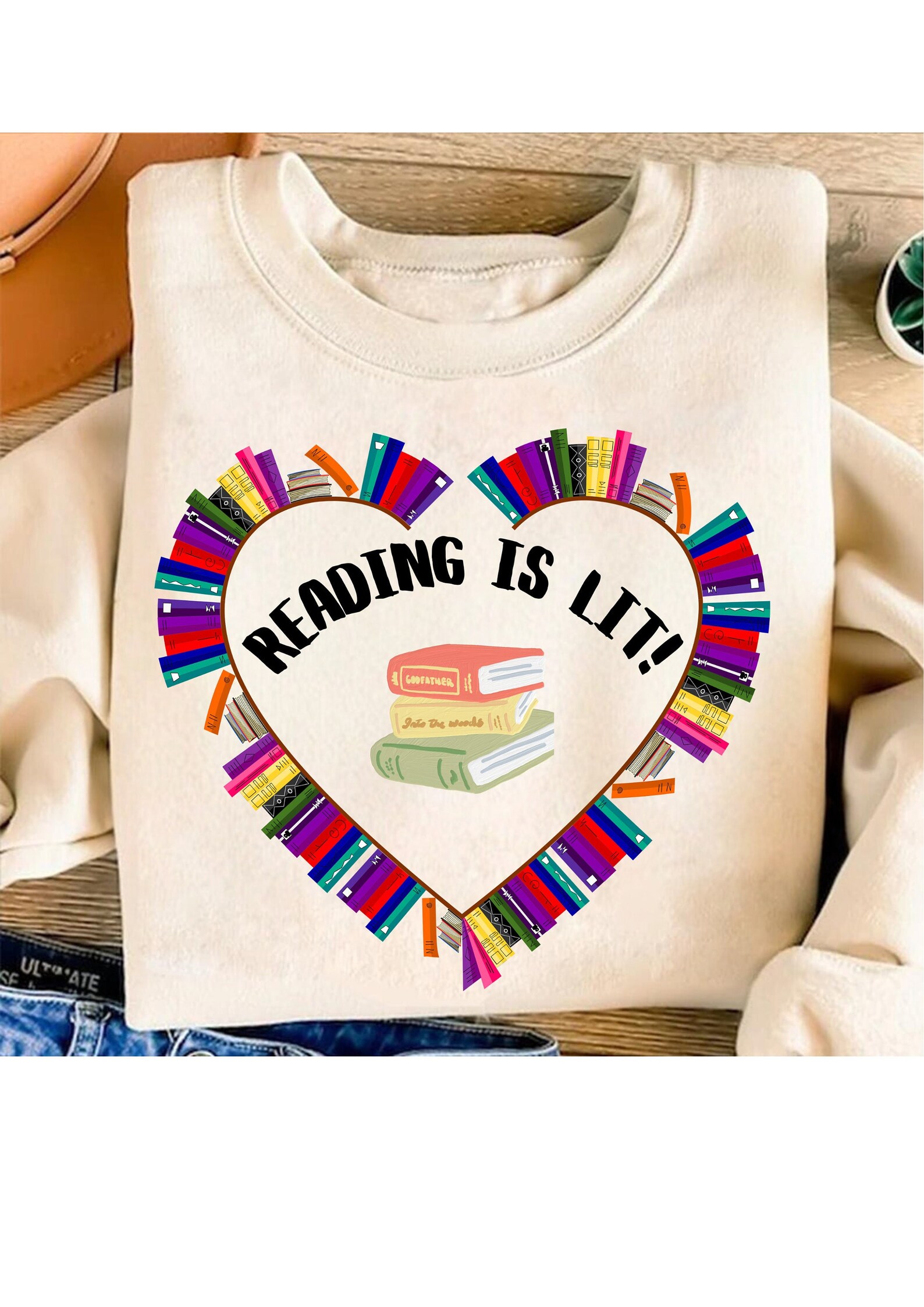 Reading is Lit PNG, Book Png, Hearts Png, Reading Lover Png, Book Lover ...