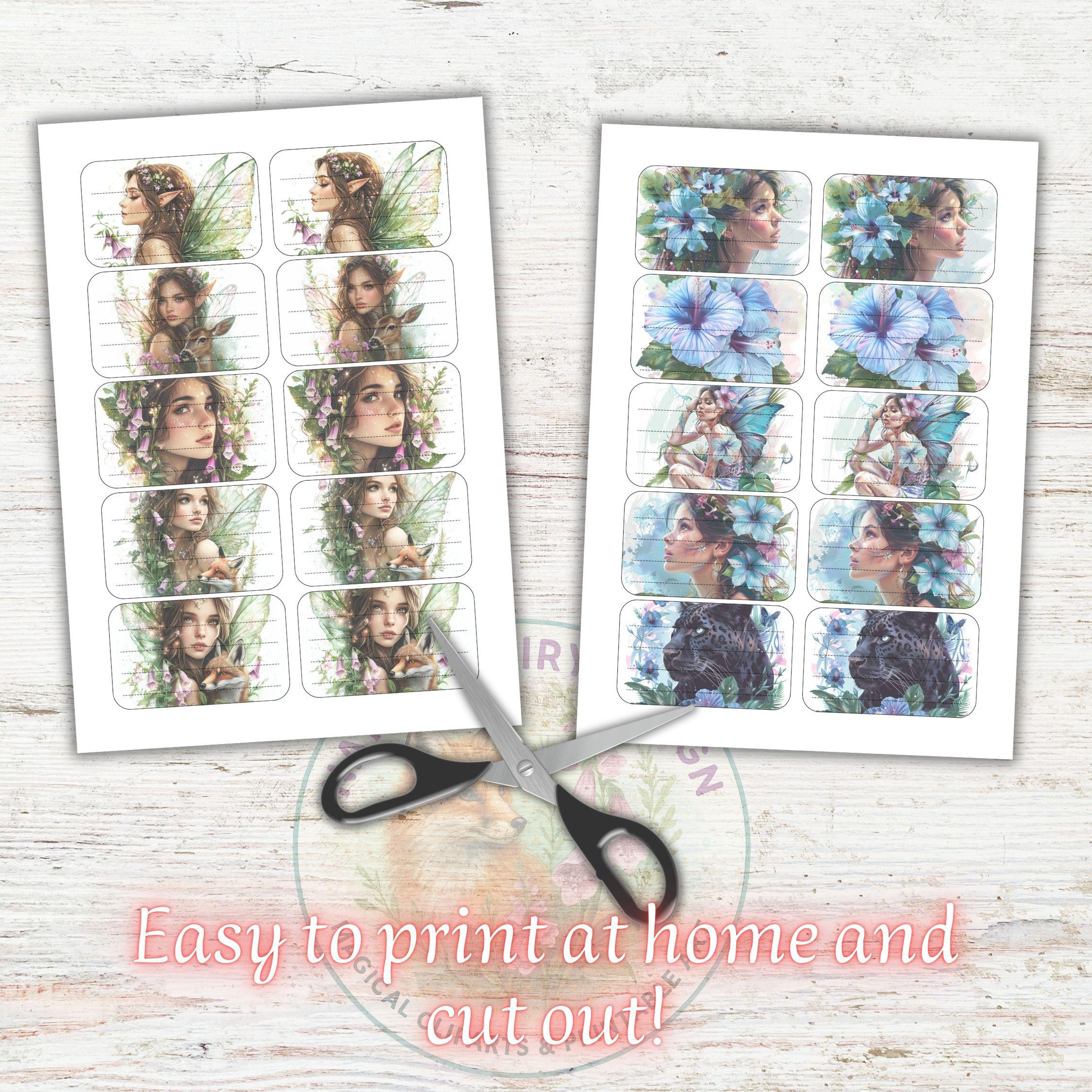 10 Pages With Magical Printable Labels – Fairies, Nature & Whimsy for ...