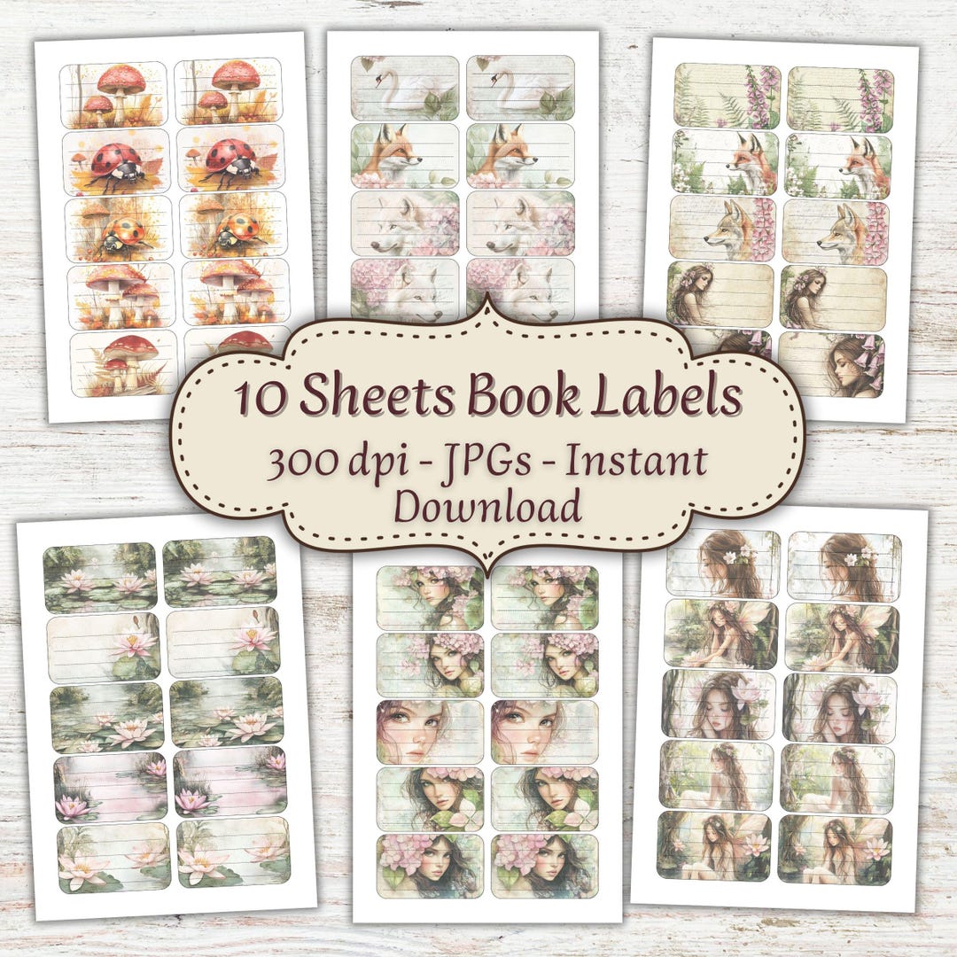 Magical Printable Labels – Fairies, Nature & Whimsy for Back to School ...