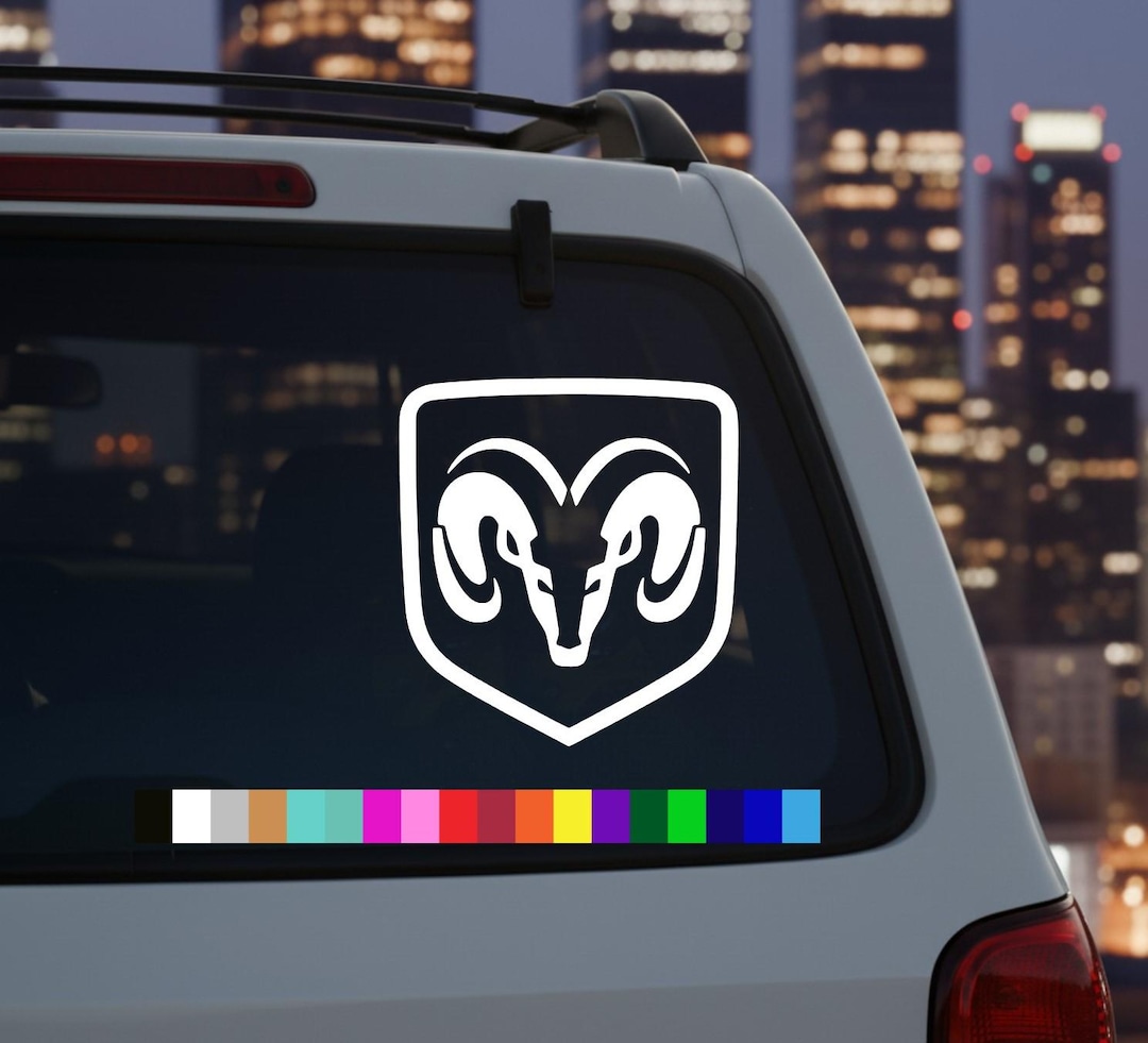 Sticker - Ram Head Truck 4x4 off Road Car Window Vinyl Decal - Etsy
