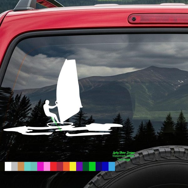 Windsurfing Decal - Etsy