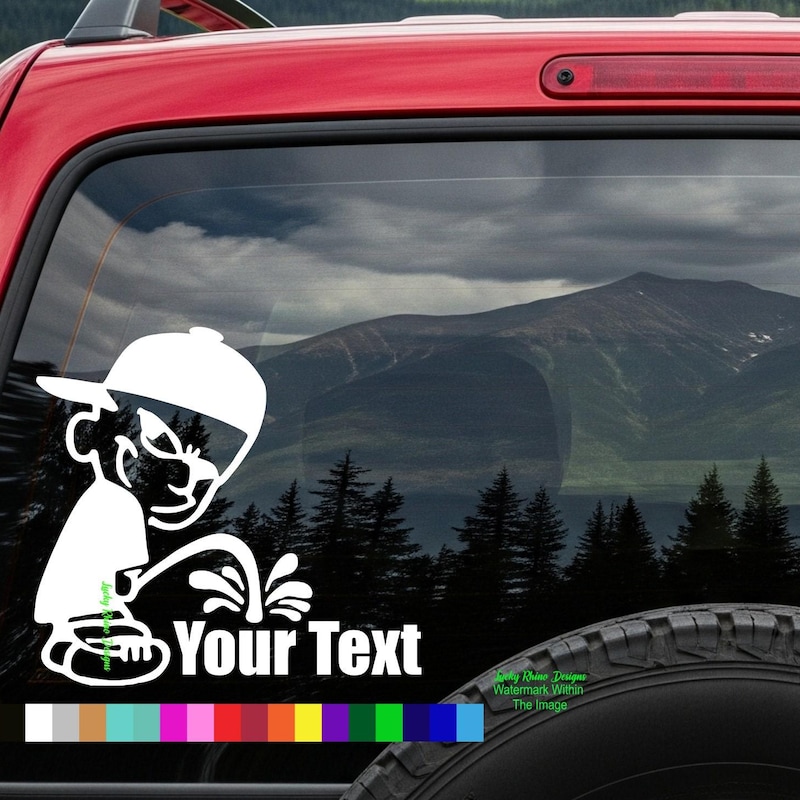Calvin Pee on Decal - Etsy