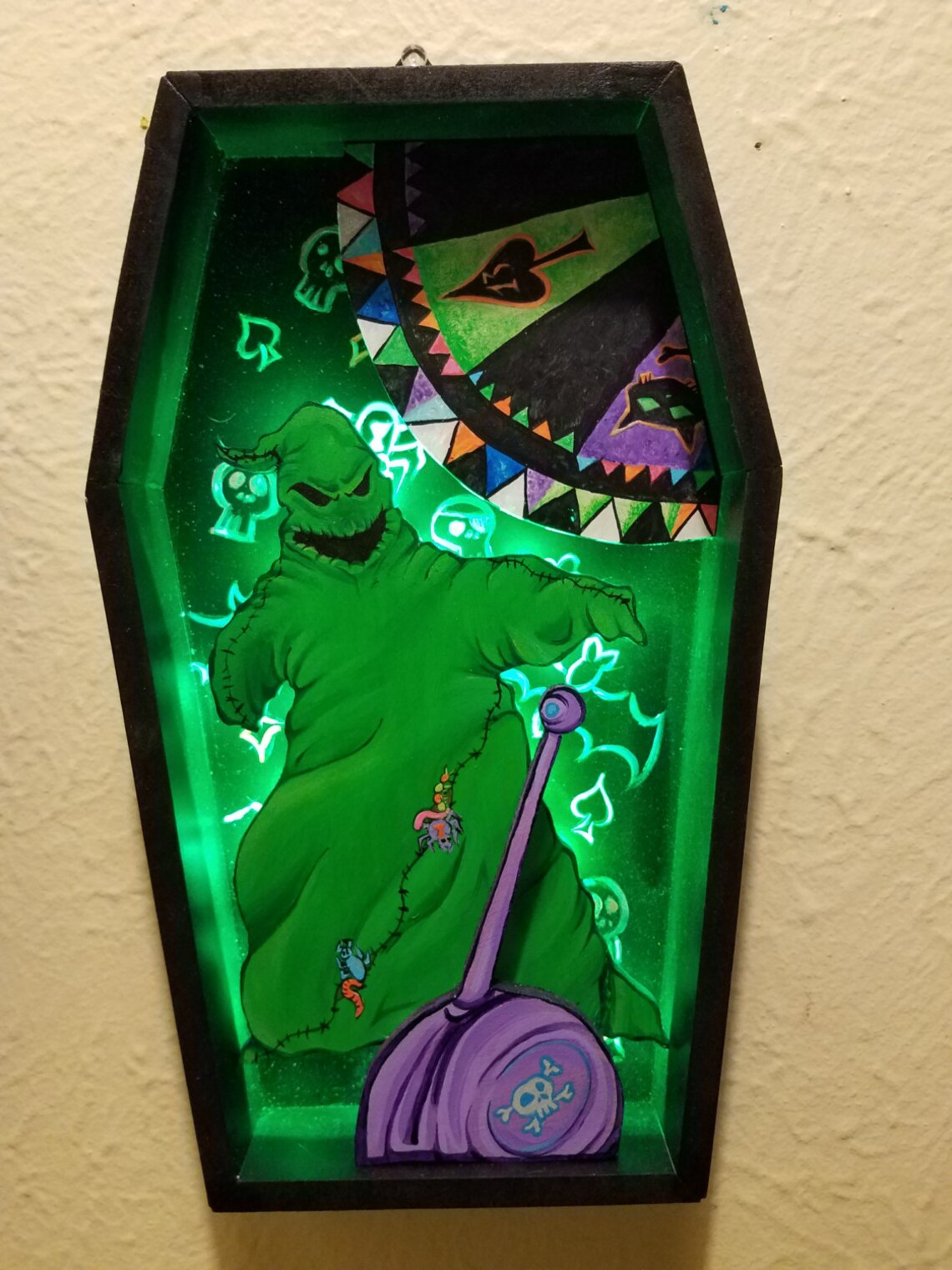 Oogie boogie nightmare before Christmas shadow boxes | Etsy