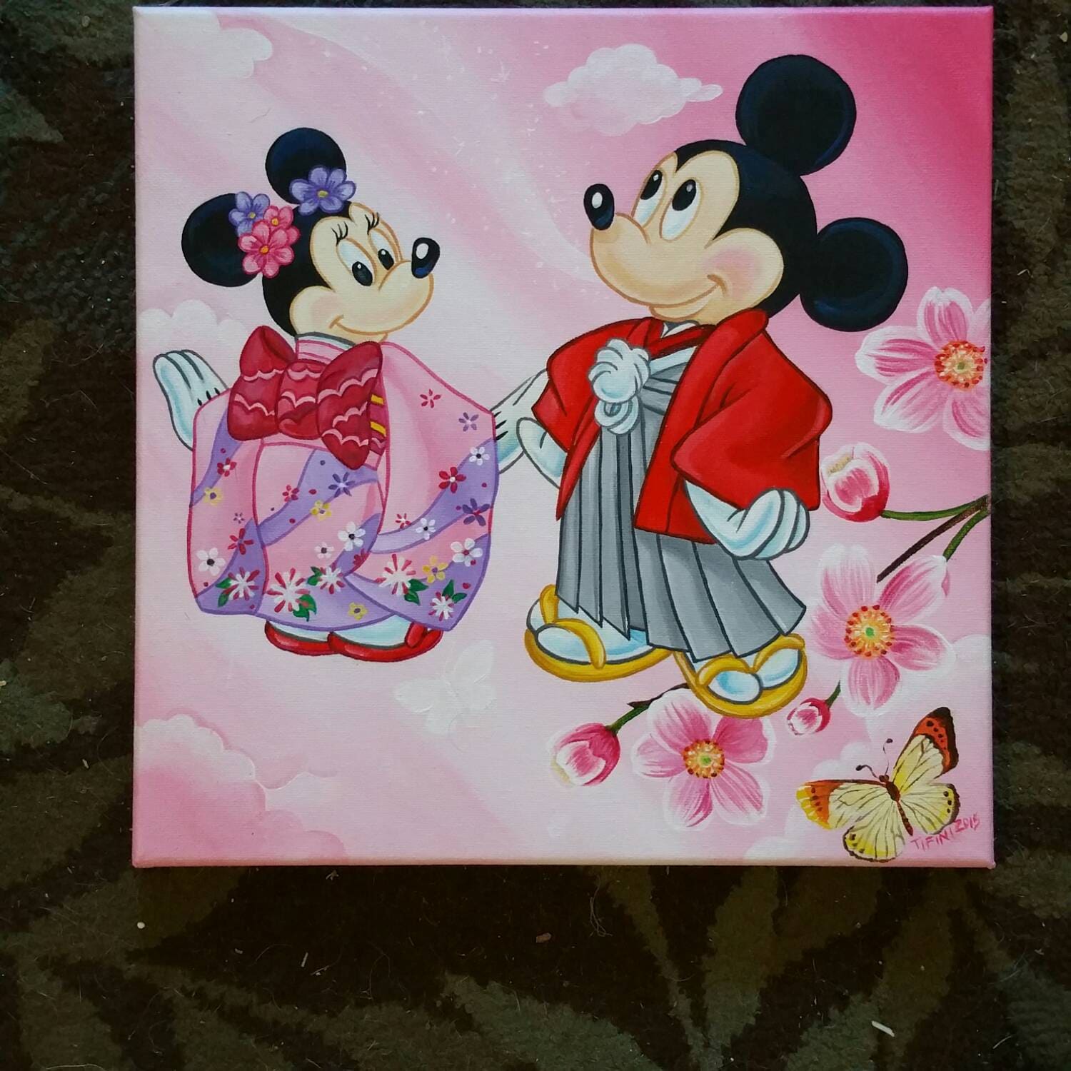 Mickey and Minnie Mouse Japanese Style - Etsy UK