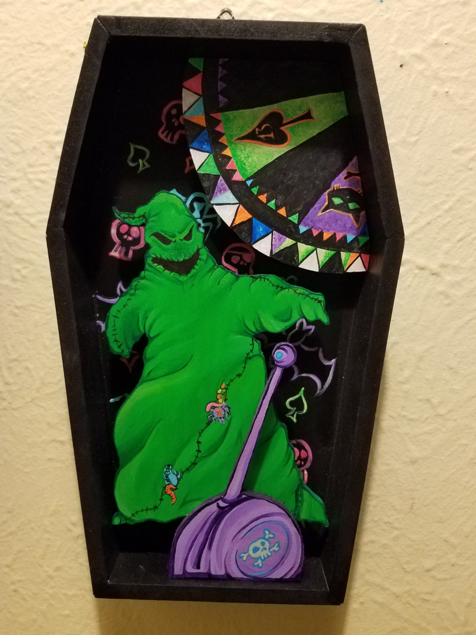 Oogie boogie nightmare before Christmas shadow boxes | Etsy