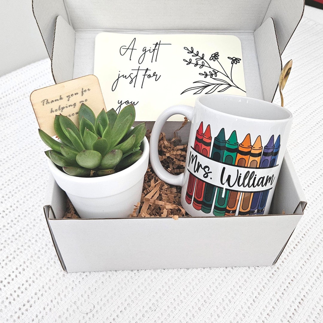 Custom Teacher Gift Set , Personalized Teacher Mug , Custom Mug and ...