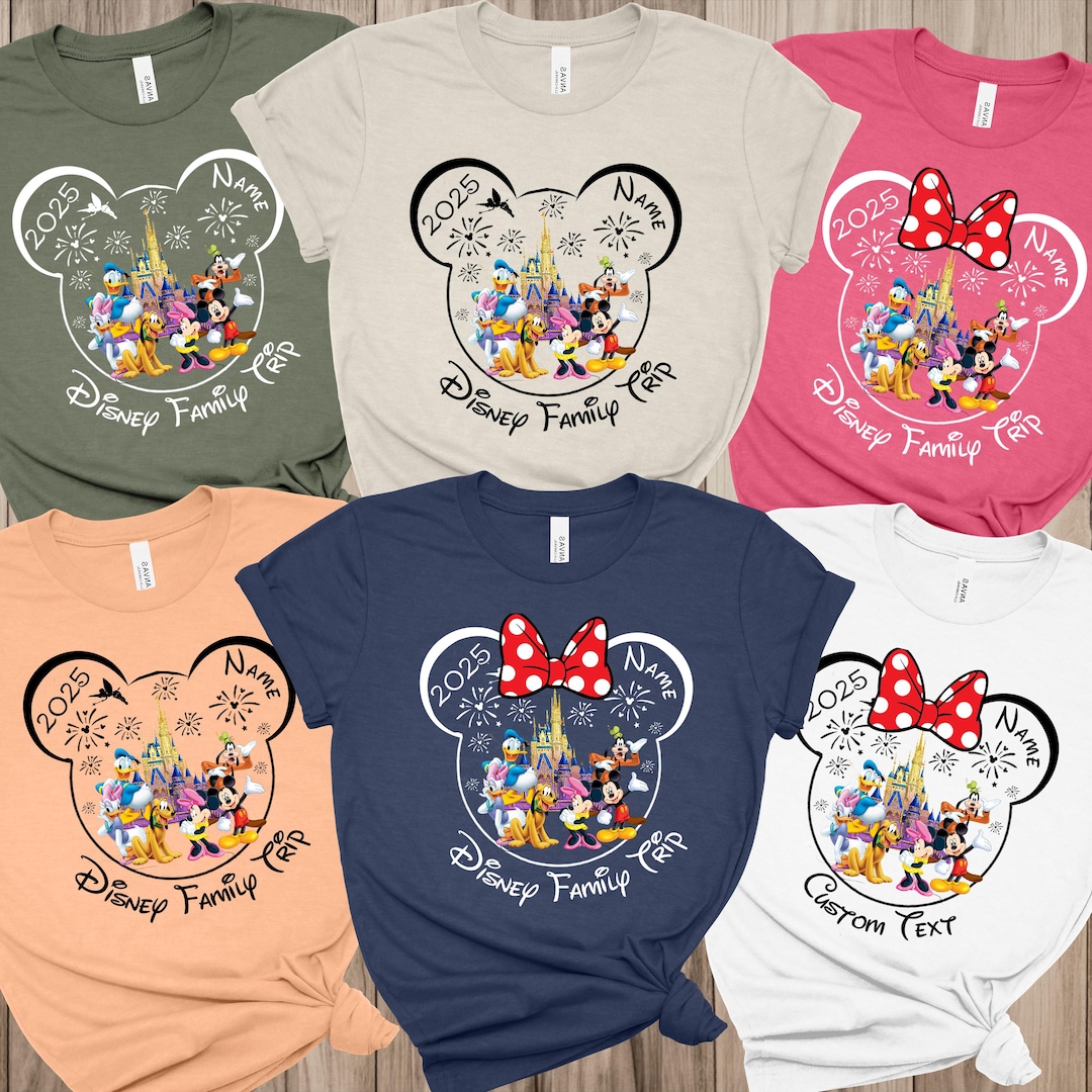 Custom Disney Family Shirts 2025, Disney Vacation Group Shirt, Disneyworld Shirt , Disney Family ...