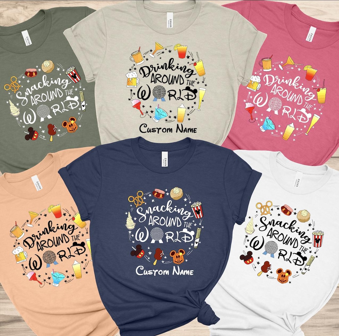 Snacking Around the World, Drinking Around the World, Custom Disney ...