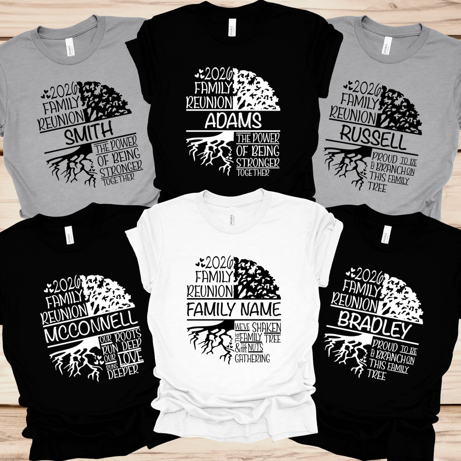 Custom Family Reunion T-shirt: Personalized Matching Family Tees - Etsy