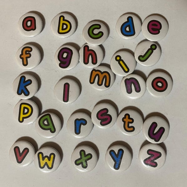 Alphabet Magnets - Etsy