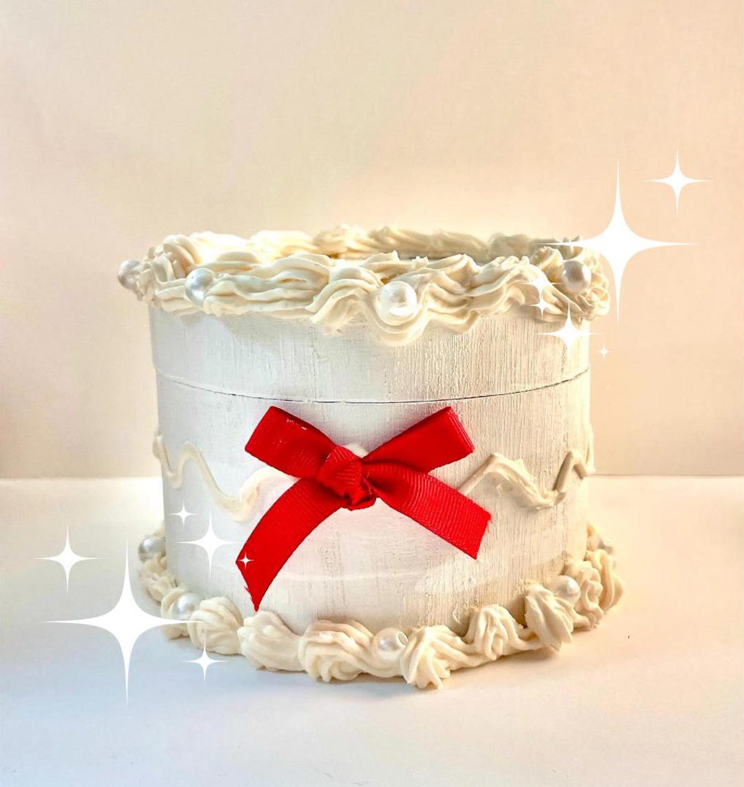 Cake Box/fake Cake Jewelry Box/cake Gift Box/ Wedding Keepsake Box ...