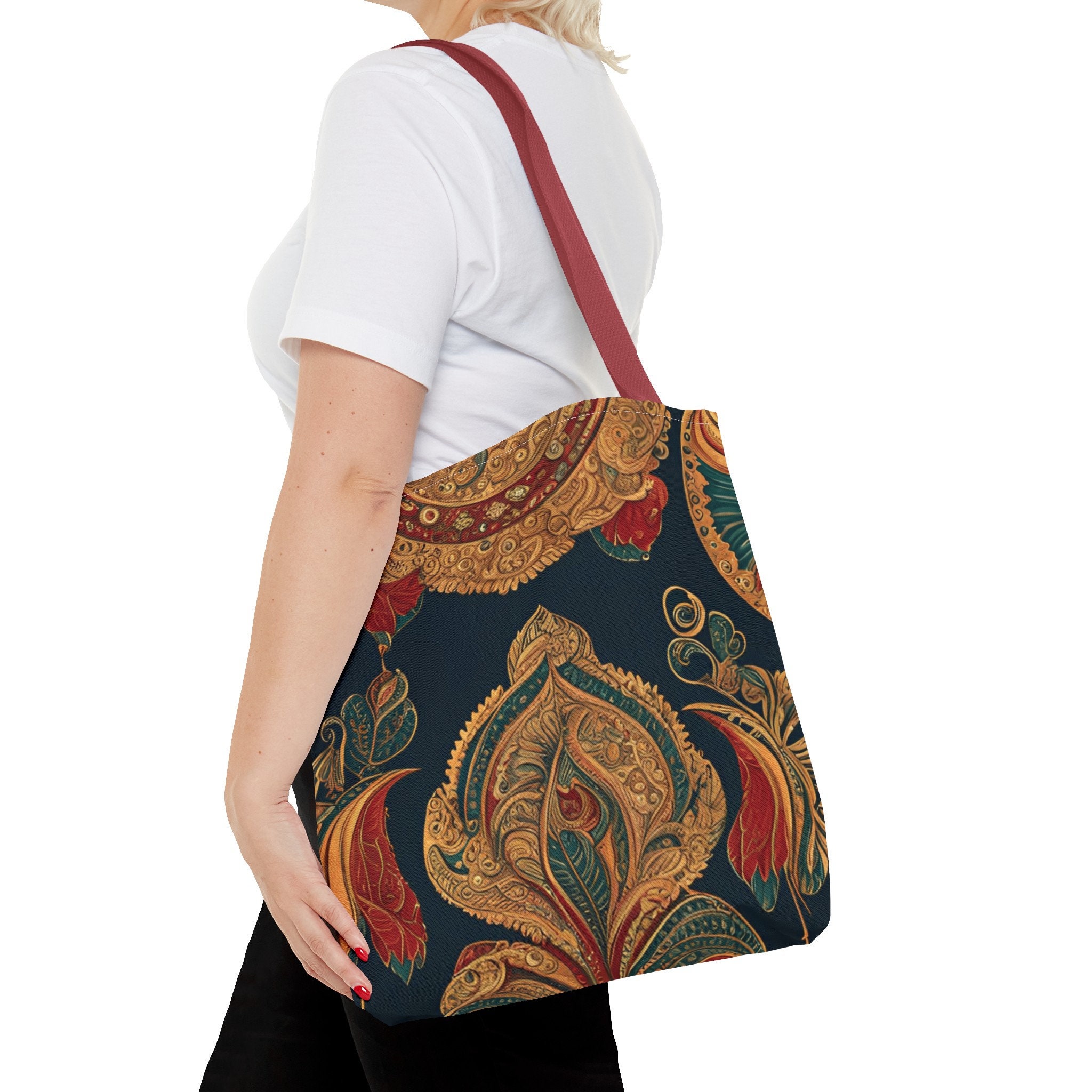 Traditional Indian Tote Bag Design - Etsy