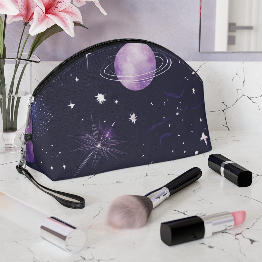 Cosmic Beauty Makeup Bag, Galaxy Travel Pouch, Starry Night Cosmetic ...