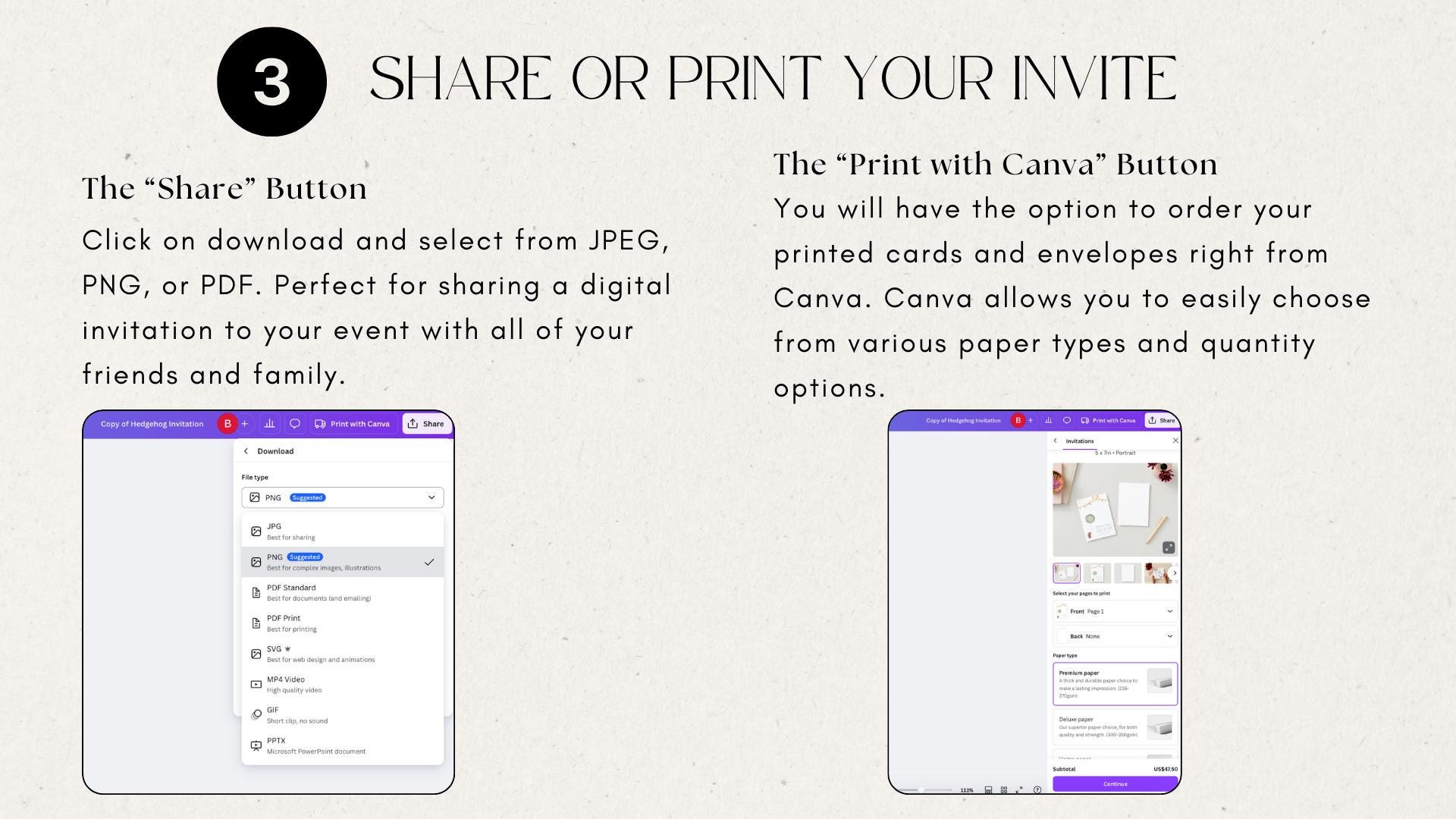 Carnival/circus-themed Invitation - Editable on Canva - Etsy