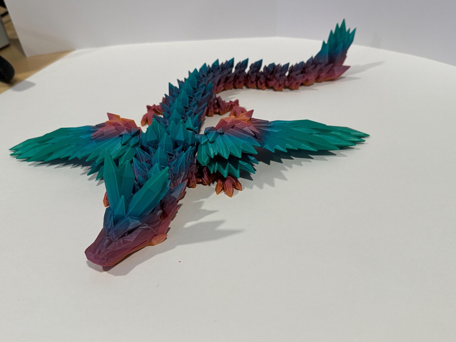 3d Printed Articulated Flexi Winged Crystal Dragon - Etsy