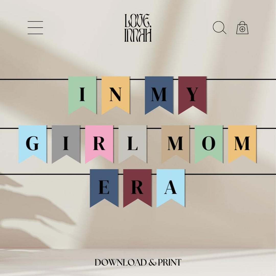 In My Girl Mom Era Banner, Girl Mom Banner, Girl Mama Era, Eras Tour ...