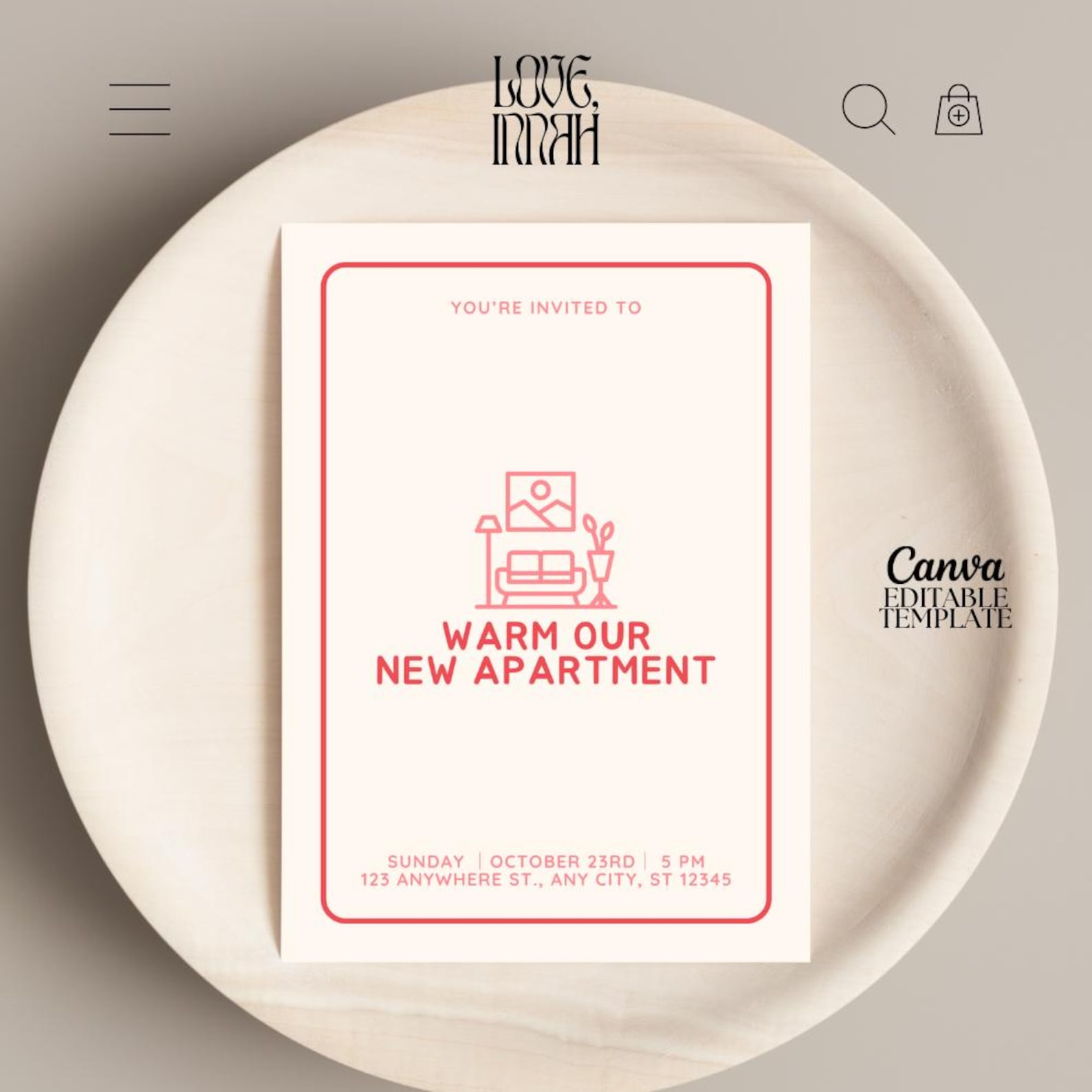 Housewarming Invitation, Apartment Warming Invitation, New Home, New ...