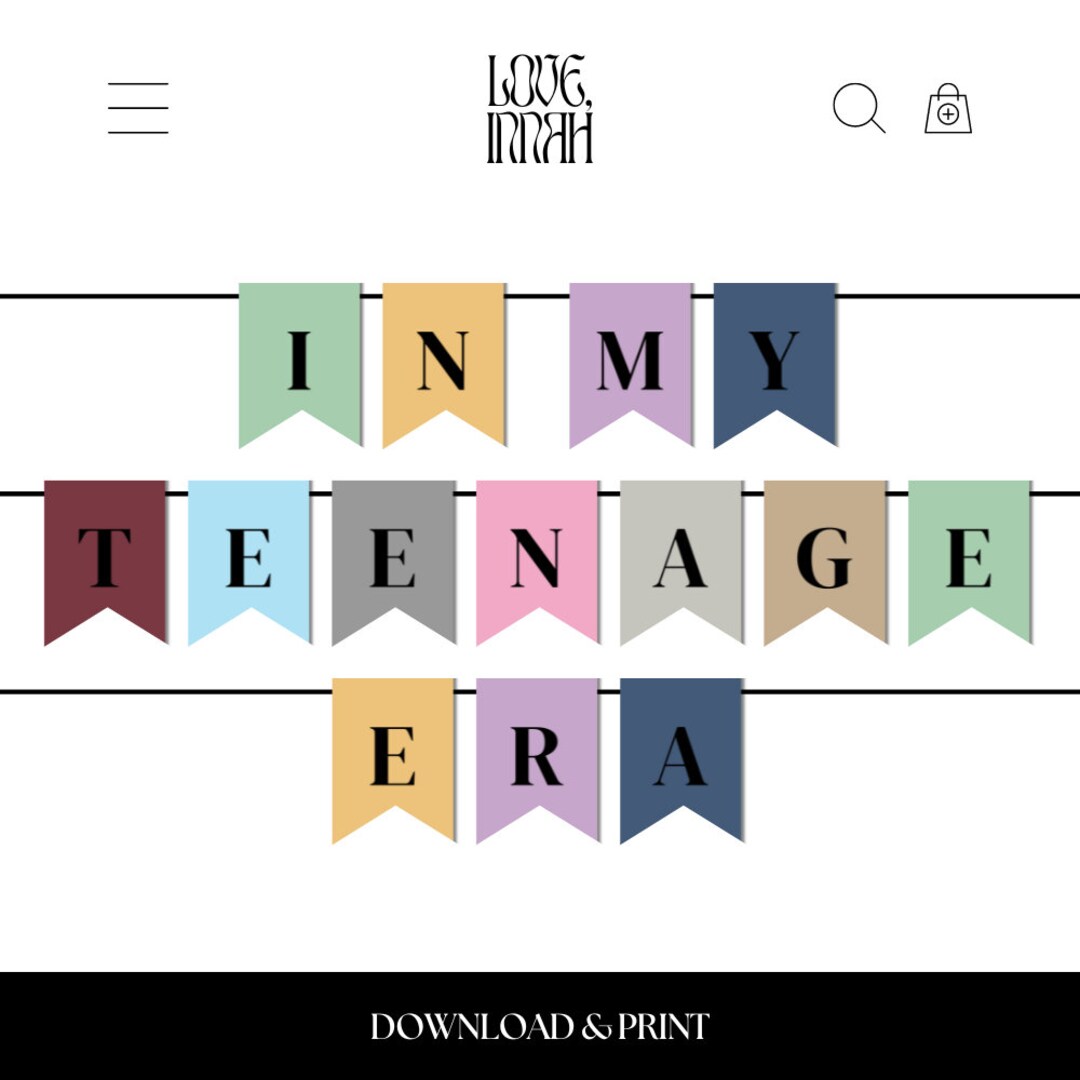 In My Teenage Era Banner, Teenage Era Banner, Eras Tour Banner ...